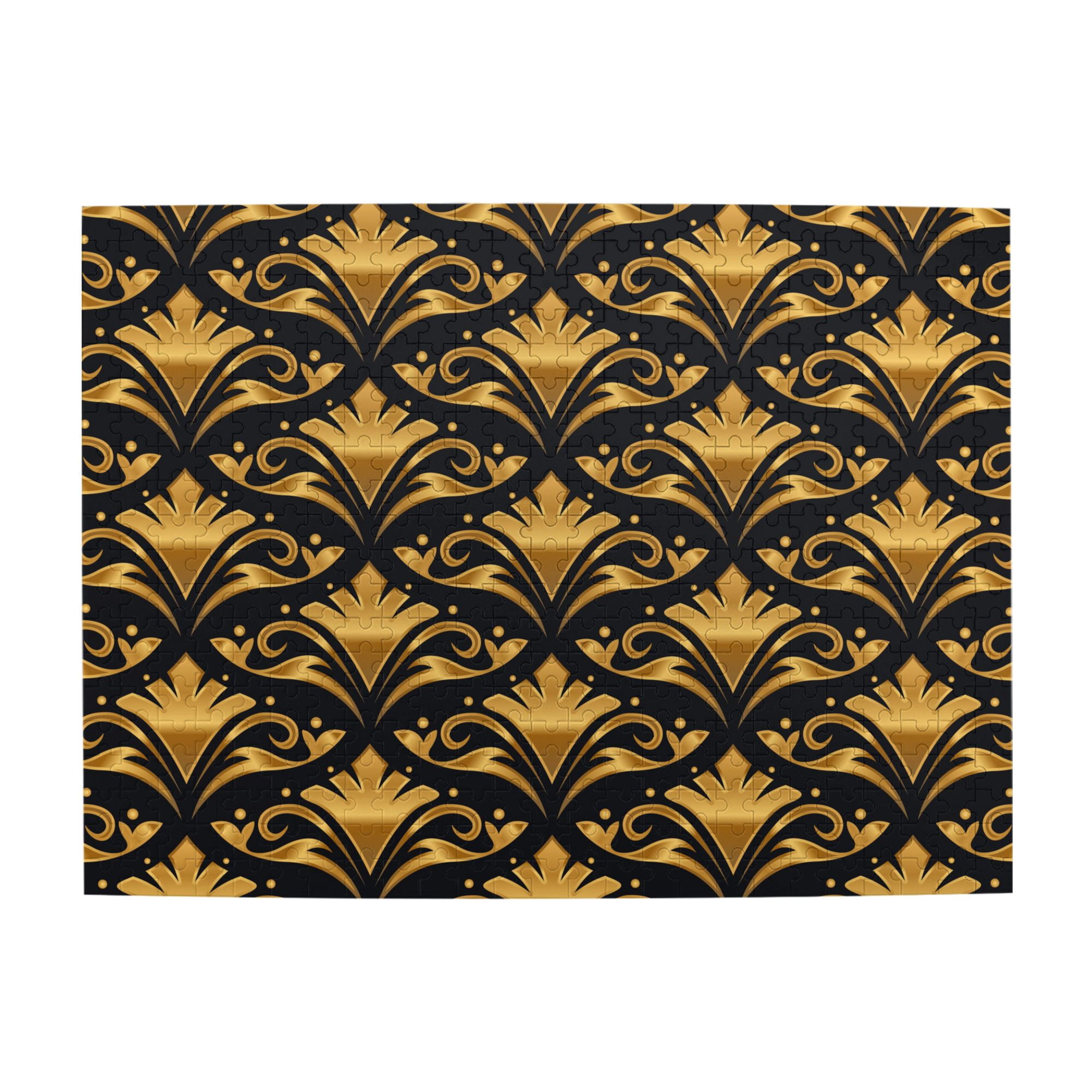 Wooden Puzzle Luxury Gold Pattern 500-Slice Puzzle for All Ages Gifts ...