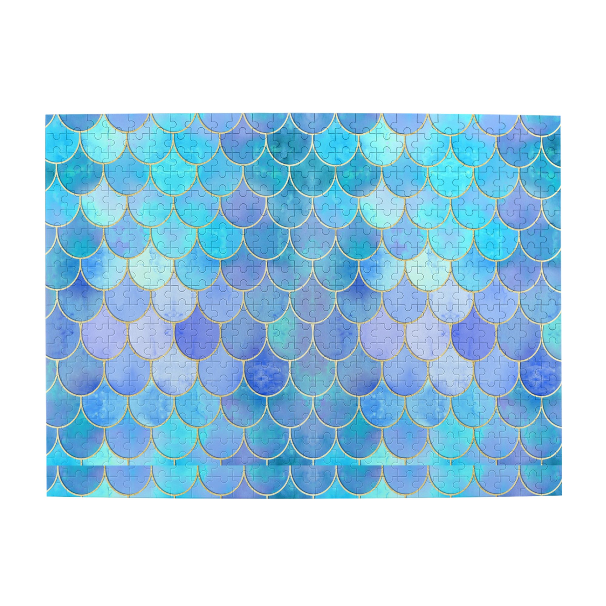 Wooden Puzzle Mermaid Scales 500-Slice Puzzle for All Ages Gifts ...