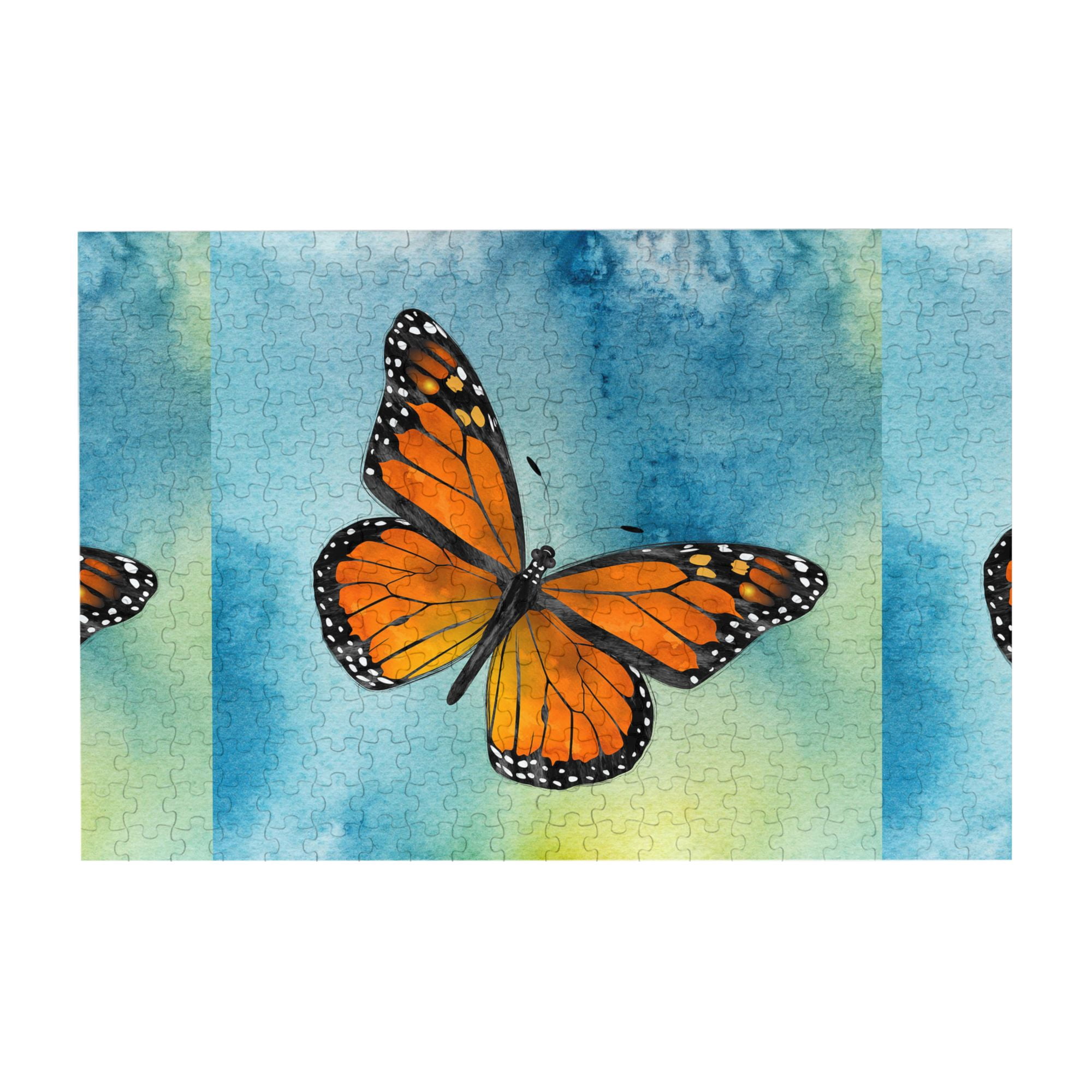 Wooden Puzzle Monarch Butterfly 300-Slice Puzzle for All Ages Gifts ...