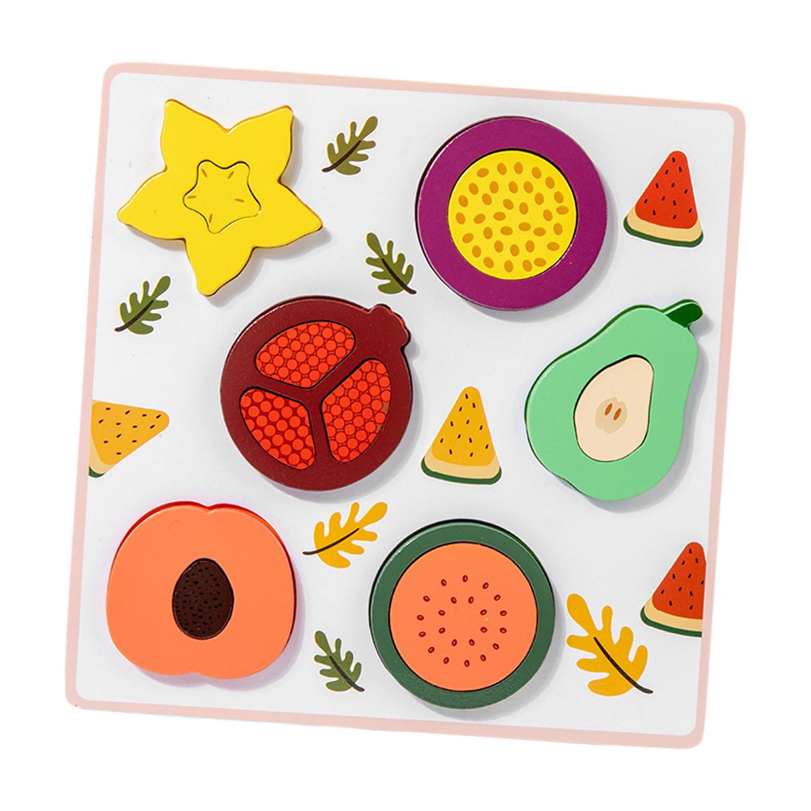 Wooden Puzzle Montessori Toy Preschool Learning Development Toy Colors ...