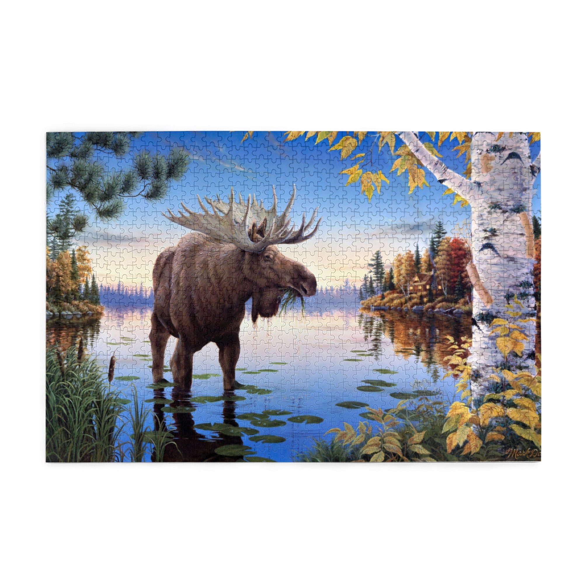 Wooden Puzzle Moose 1000-Slice Puzzle for All Ages Gifts - Walmart.com