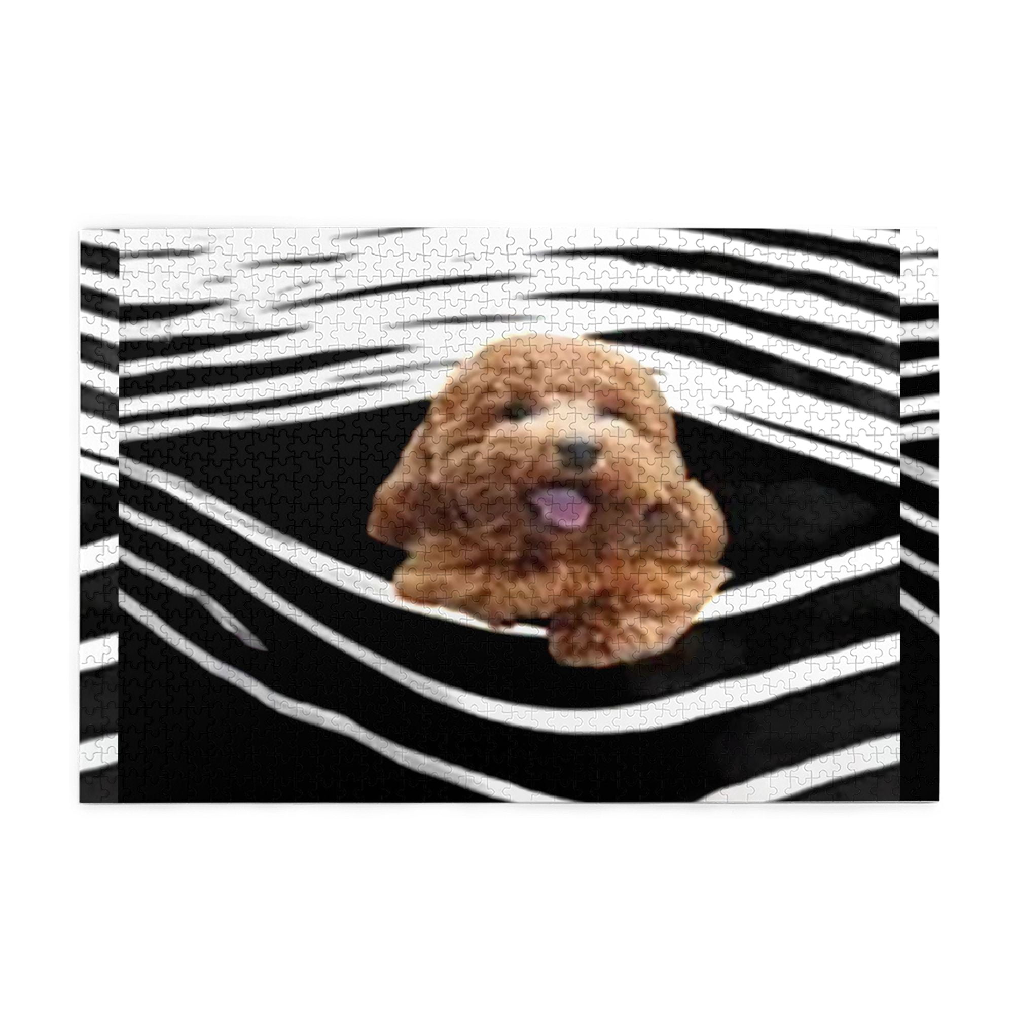 Wooden Puzzle Motif dog cat stripes animal motif funny 1000-Slice ...