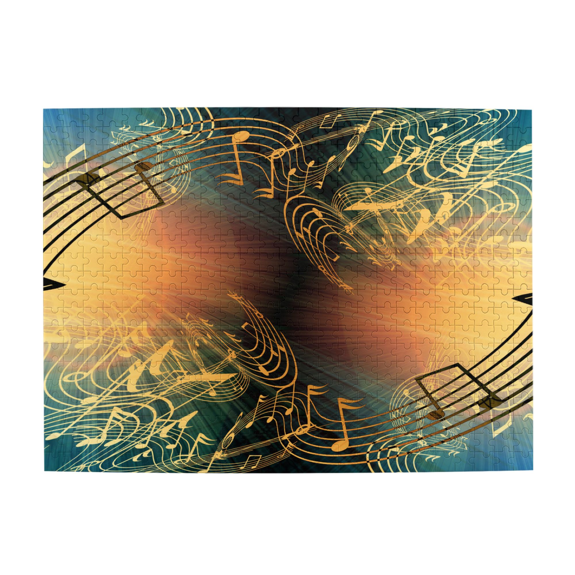 Wooden Puzzle Music Notes Elements Mouth Shield 500-Slice Puzzle for ...