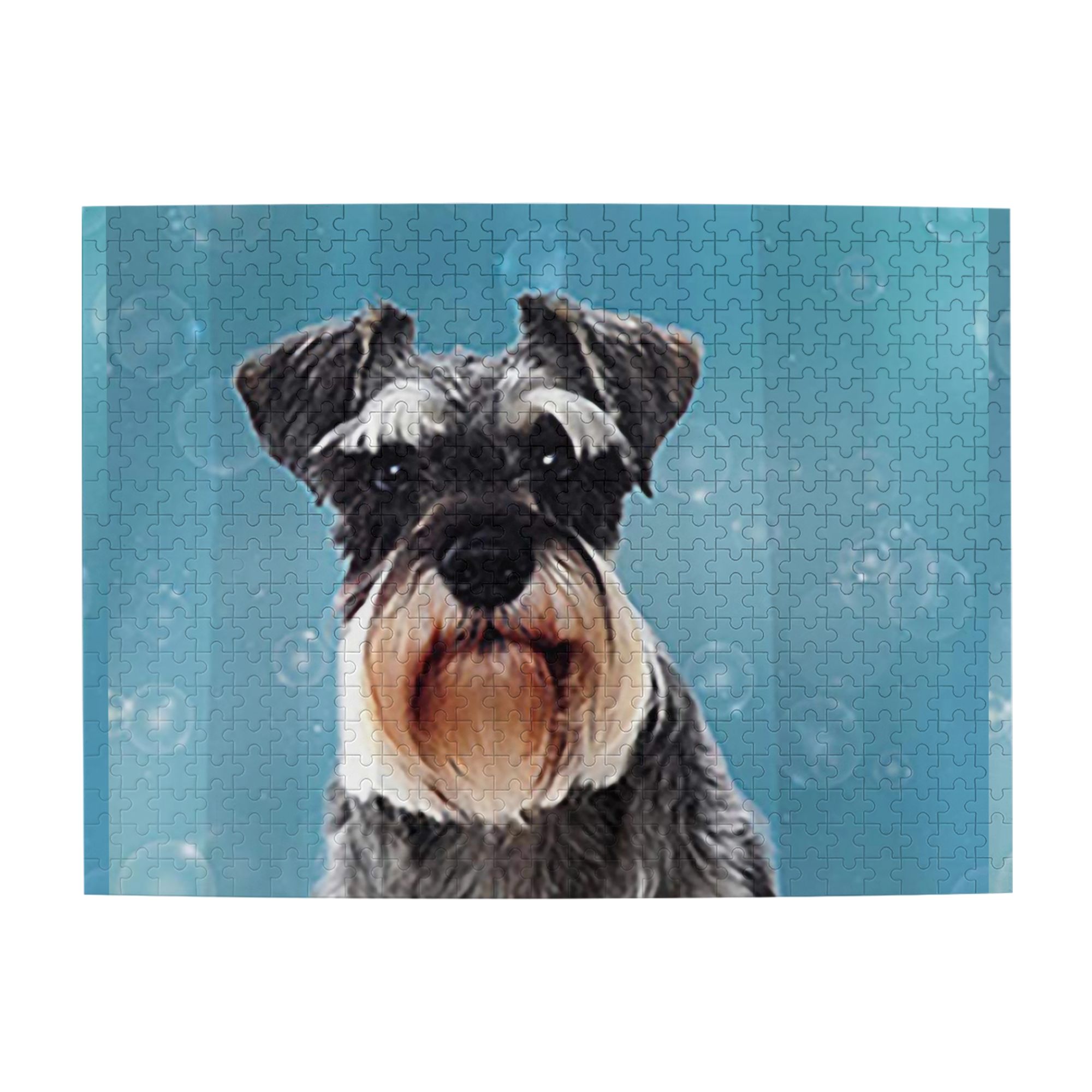 Wooden Puzzle My Lovely Pet Schnauzer Dog With Bubble 500-Slice Puzzle ...