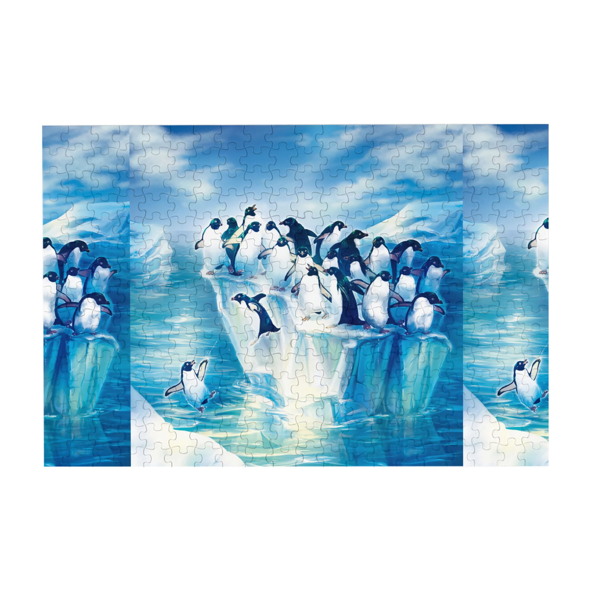 Wooden Puzzle Penguins On Iceberg 300-Slice Puzzle for All Ages Gifts ...