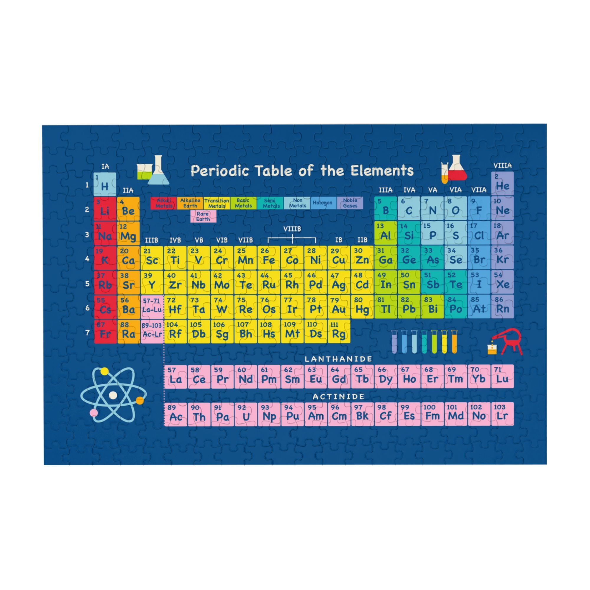 Wooden Puzzle Periodic Table Of Elements 500-Slice Puzzle for All Ages ...