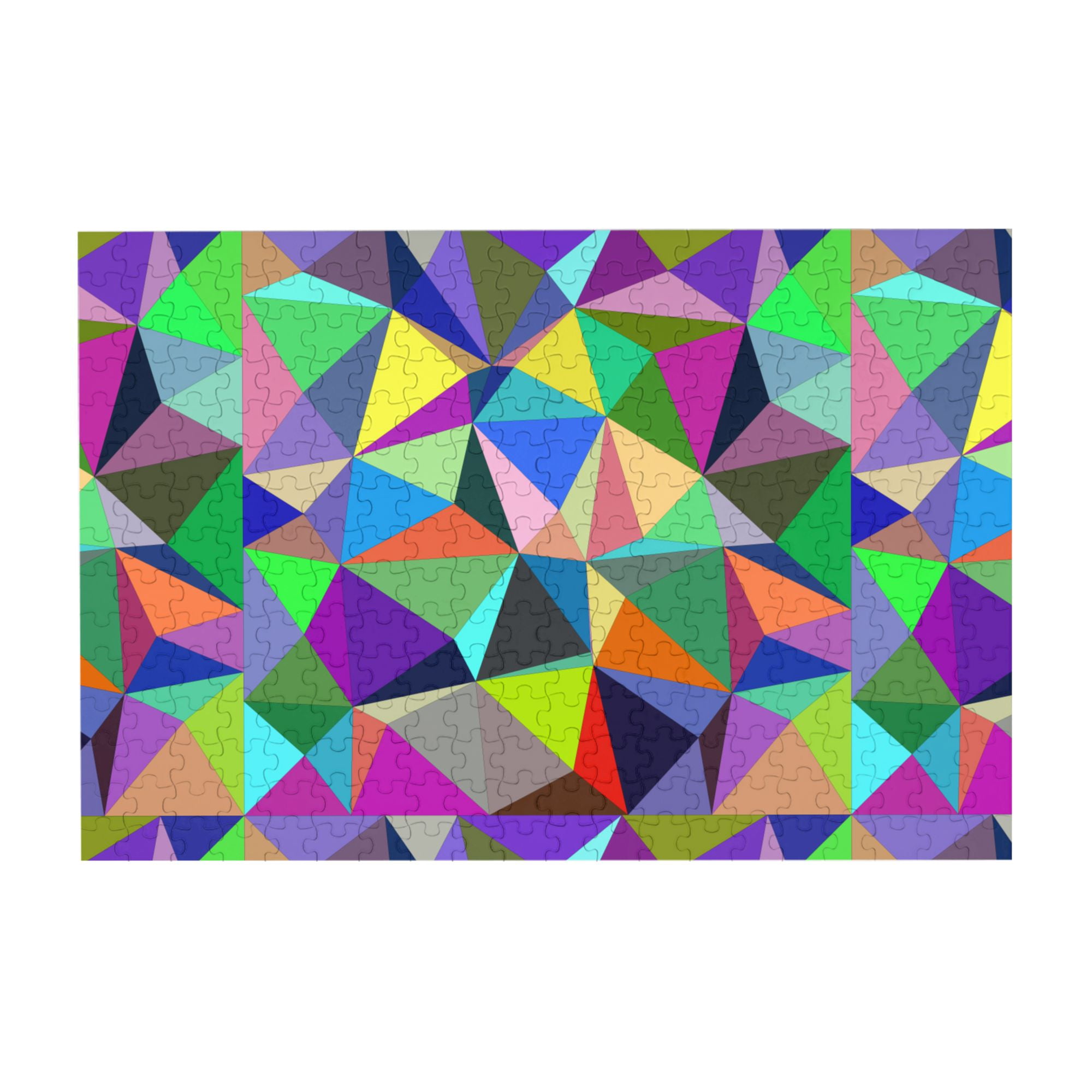Wooden Puzzle Polygon Background 300-Slice Puzzle for All Ages Gifts ...
