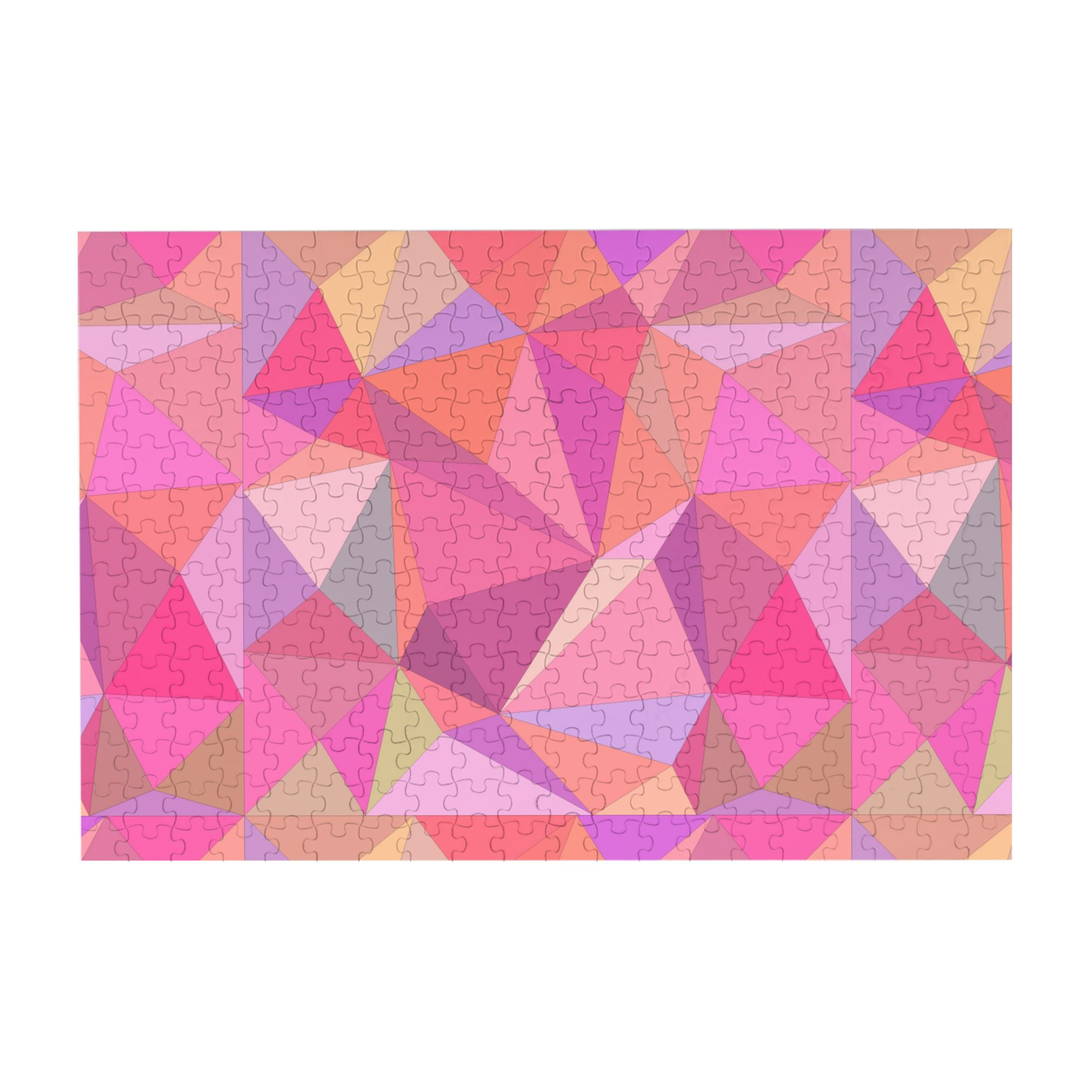 Wooden Puzzle Polygon Background 300-Slice Puzzle for All Ages Gifts ...