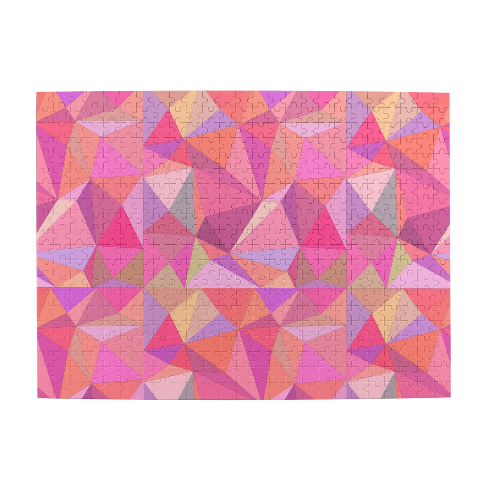 Wooden Puzzle Polygon Background 500-Slice Puzzle for All Ages Gifts ...