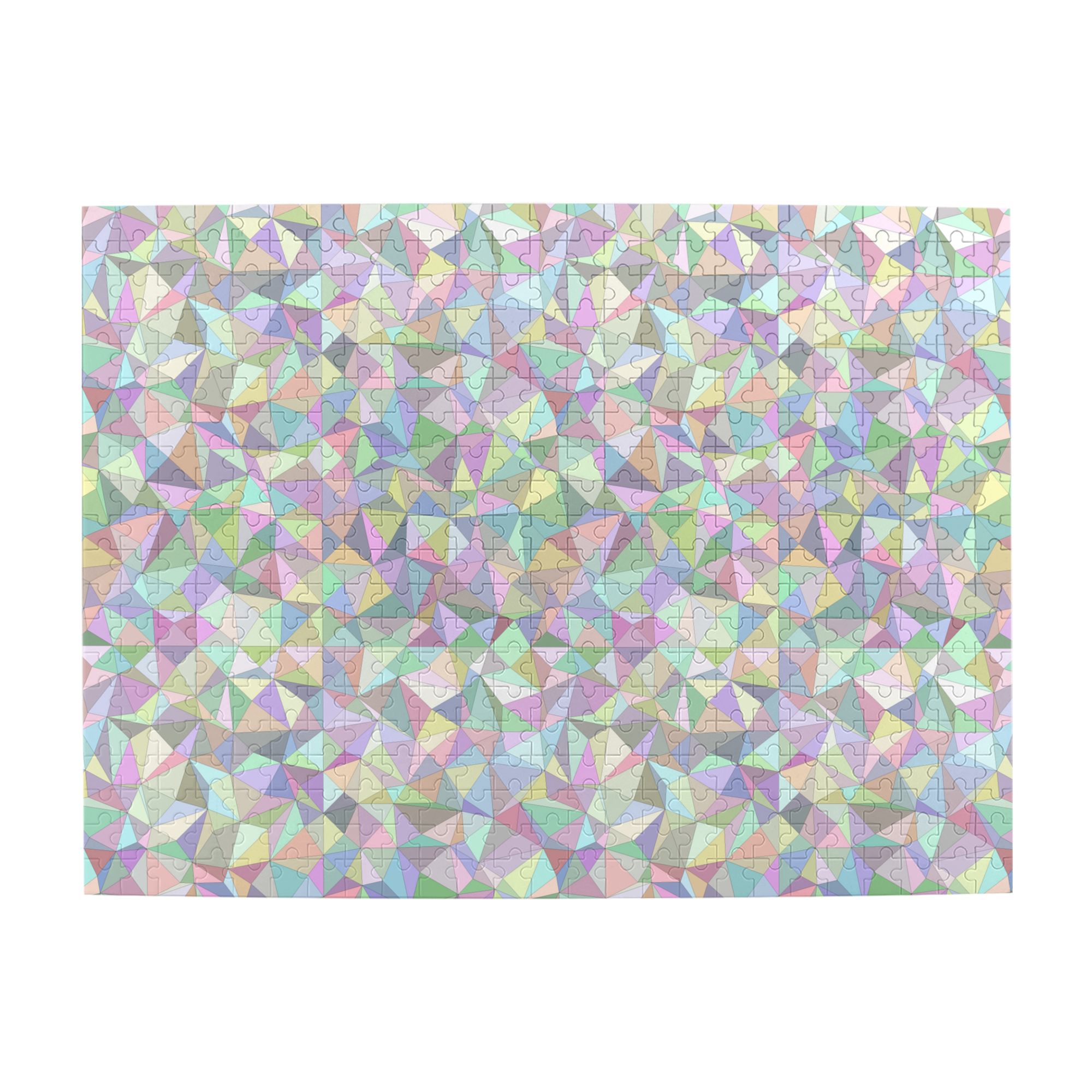 Wooden Puzzle Polygon Background 500-Slice Puzzle for All Ages Gifts ...