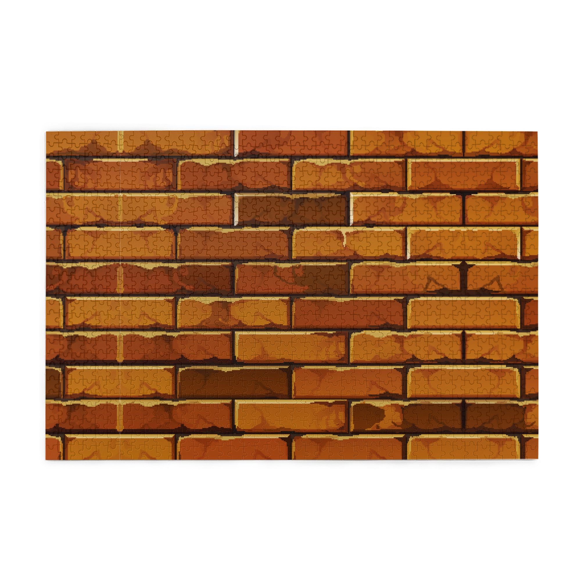 Wooden Puzzle Retro brick wall pattern background 1000-Slice Puzzle for ...