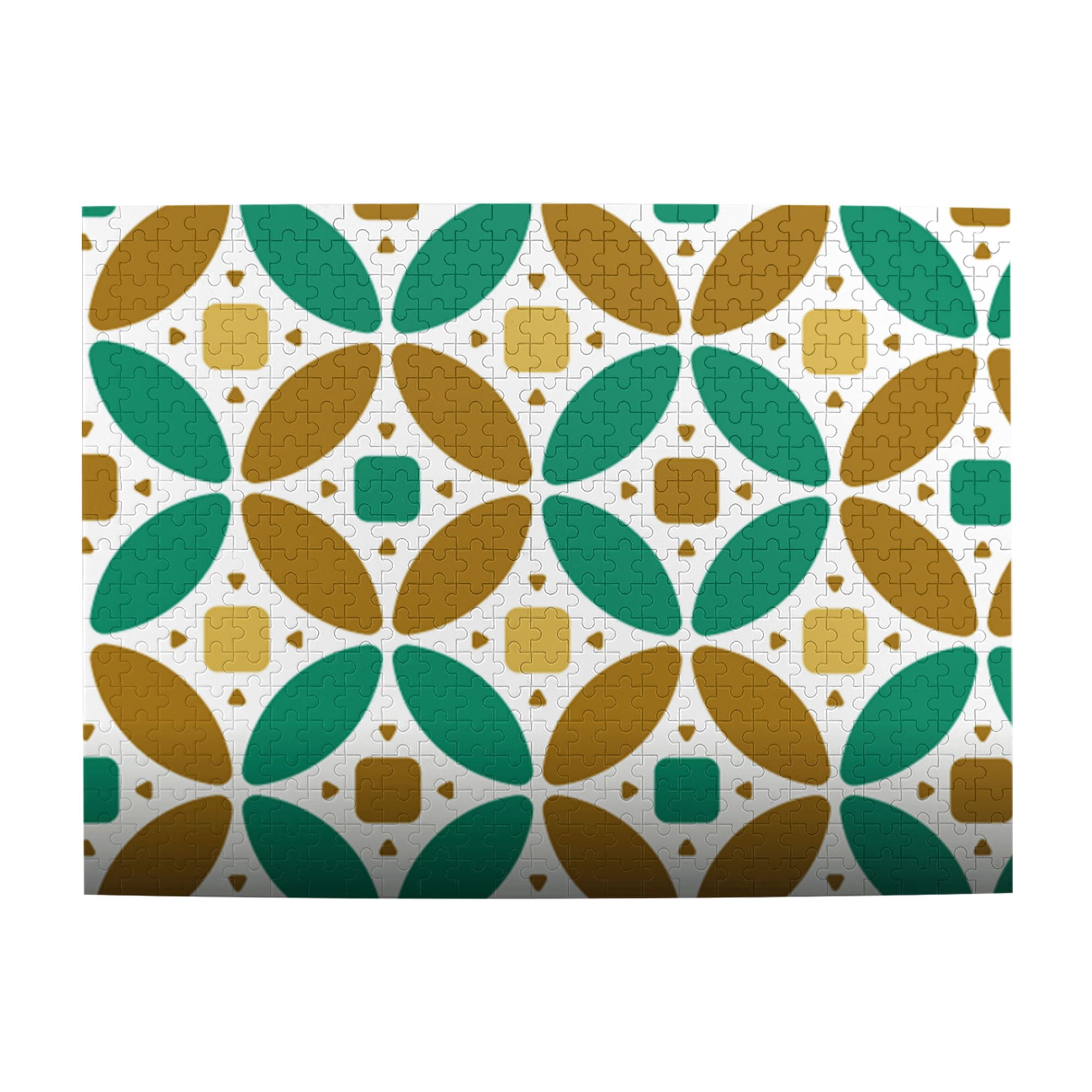Wooden Puzzle Retro geometric pattern 500-Slice Puzzle for All Ages ...