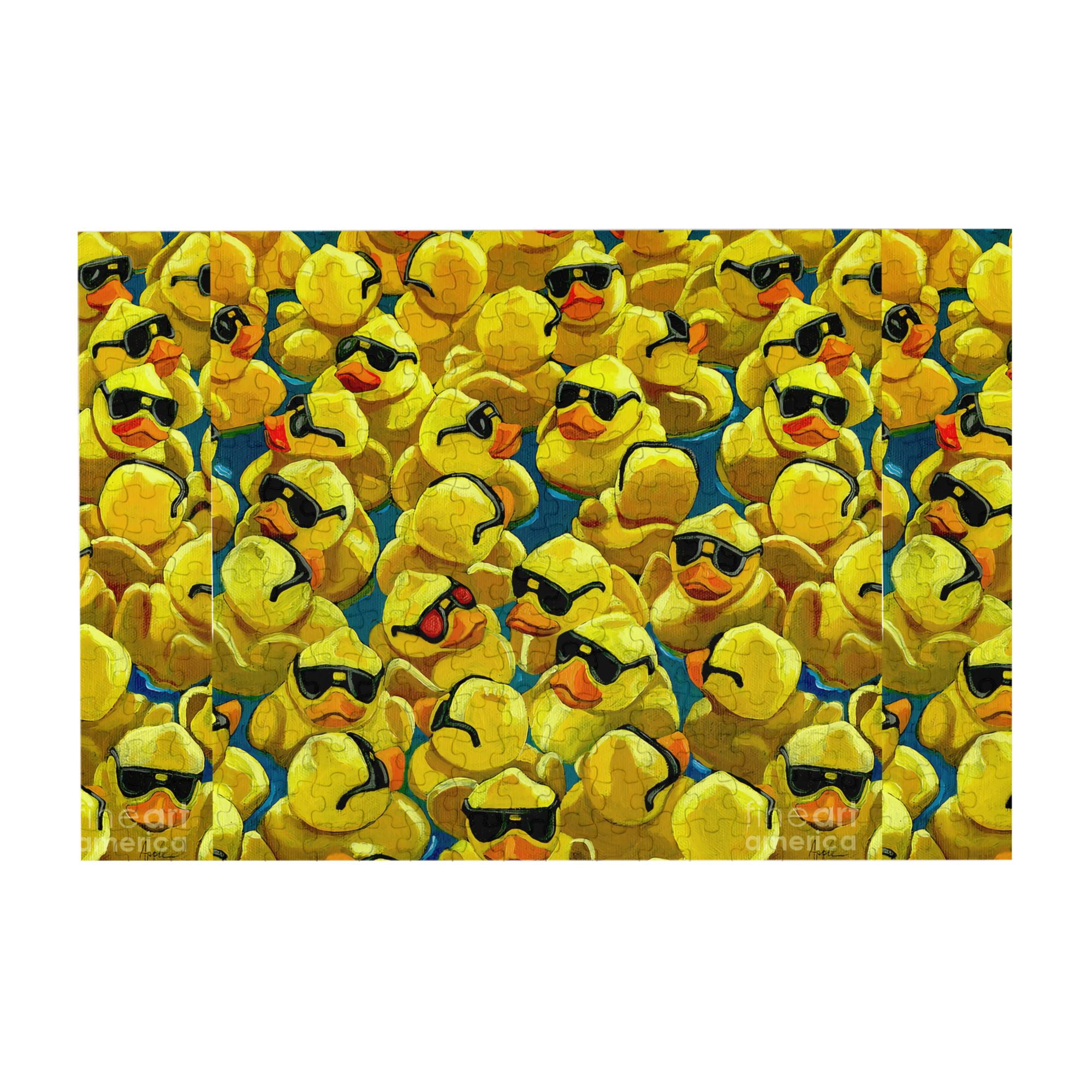 Wooden Puzzle Rubber Duck Painting 300-Slice Puzzle for All Ages Gifts ...