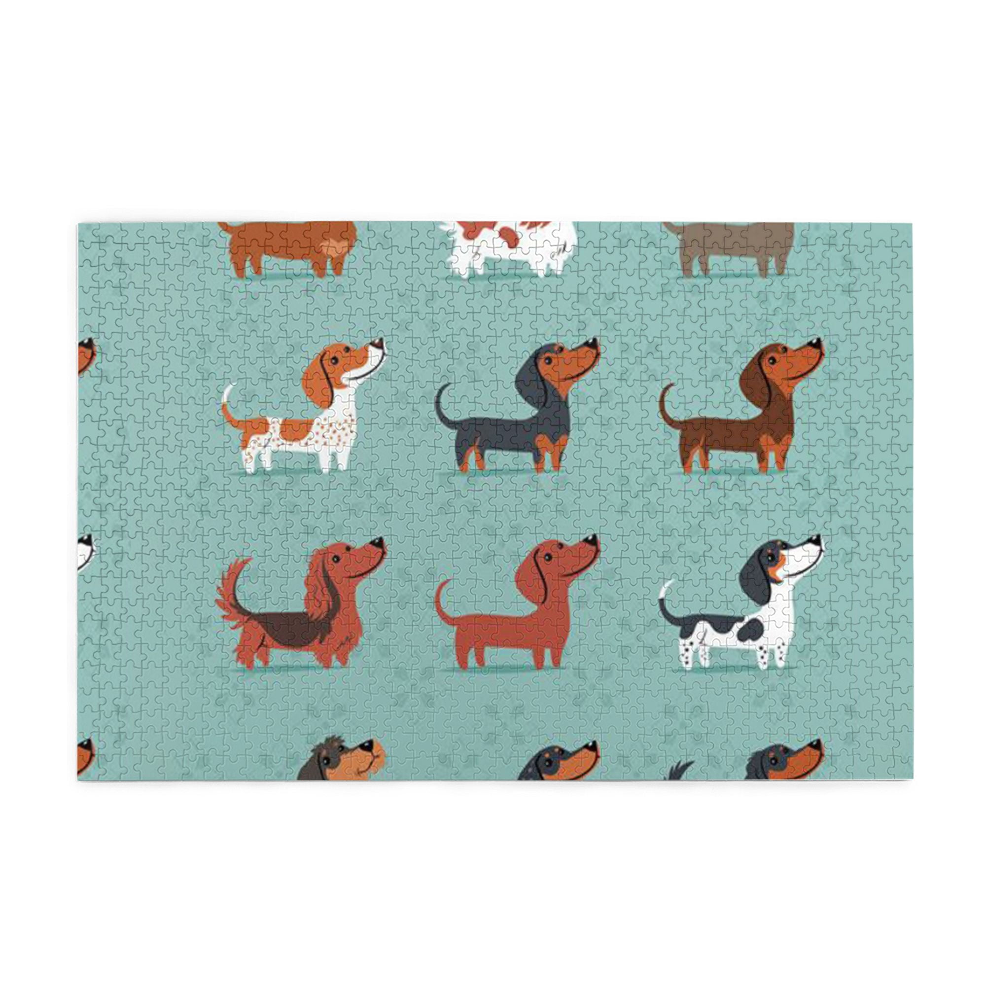 Wooden Puzzle Sausage Dog Dachshund 1000-Slice Puzzle for All Ages ...