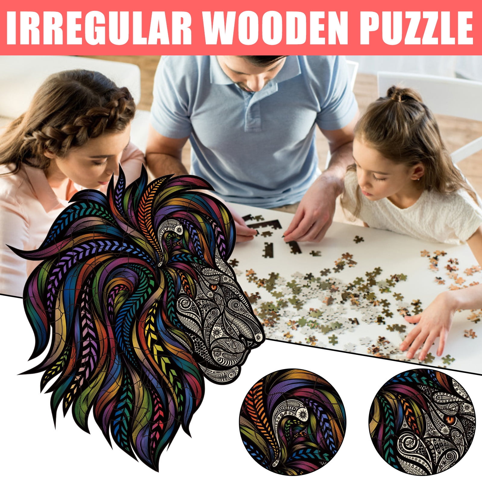 Wooden Puzzle Set - 0.5cm Thick Craftsmanship w/ Adult Guidance | Skill ...