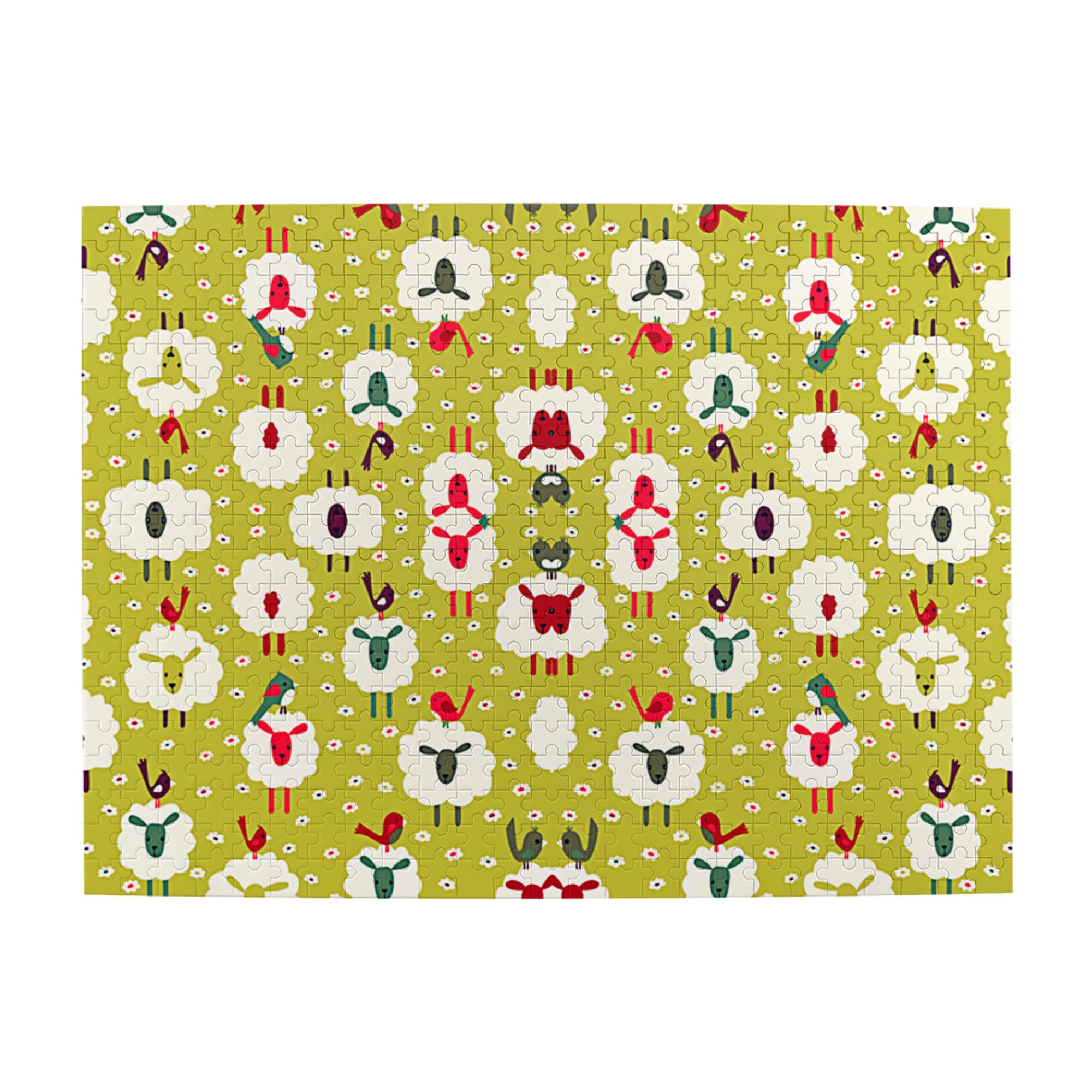 Wooden Puzzle Sheep and Birds 500-Slice Puzzle for All Ages Gifts ...