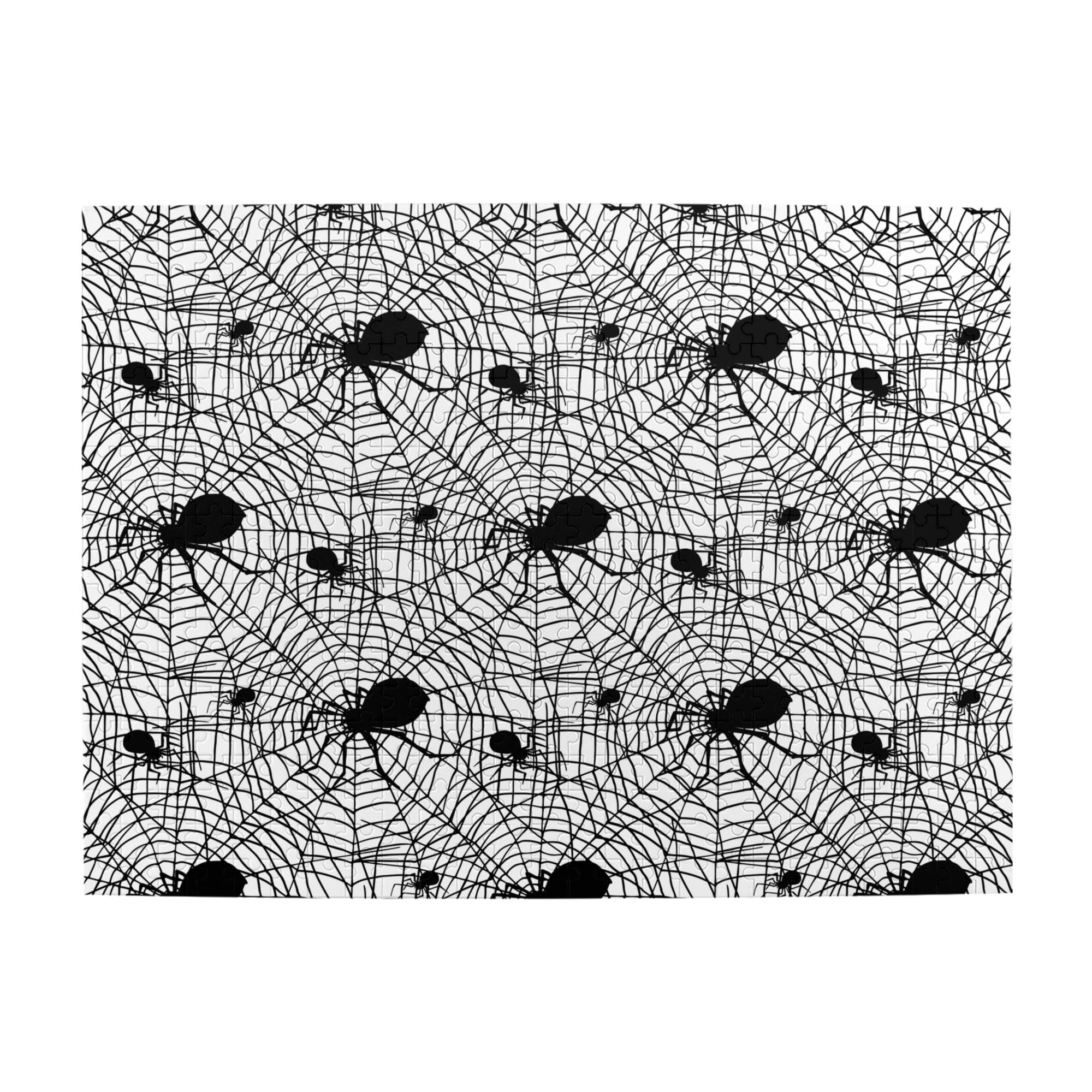 Wooden Puzzle Spider Web Spooky Spiders 500-Slice Puzzle for All Ages ...