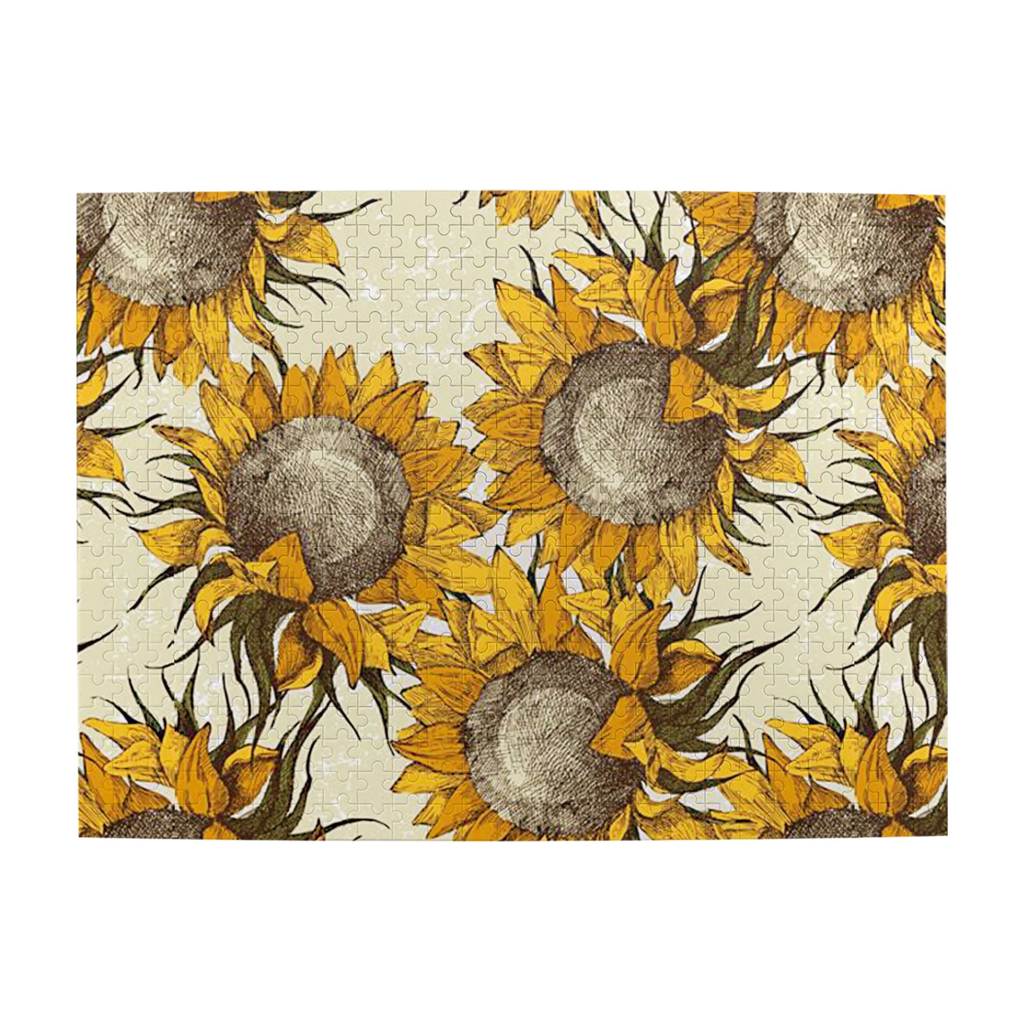 Wooden Puzzle Sunflower 500-Slice Puzzle for All Ages Gifts - Walmart.com