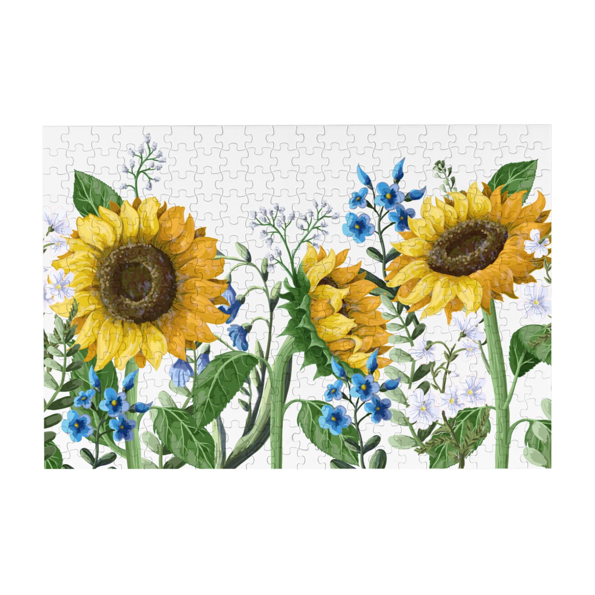 Wooden Puzzle Sunflowers 500-Slice Puzzle for All Ages Gifts - Walmart.com