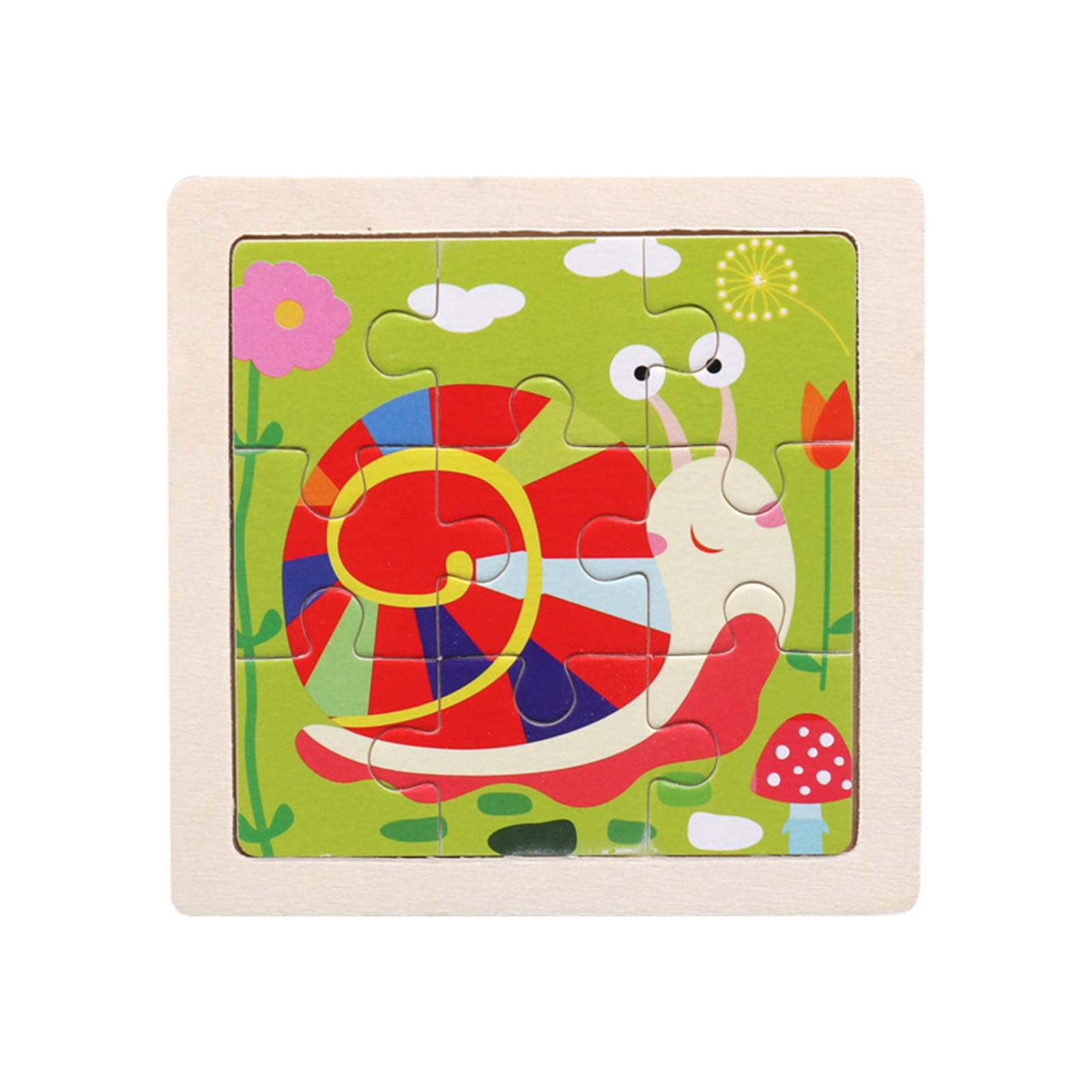 Wooden Puzzle Toys for Kids Aged 2-7, Cartoon Learning Puzzles for Boys ...