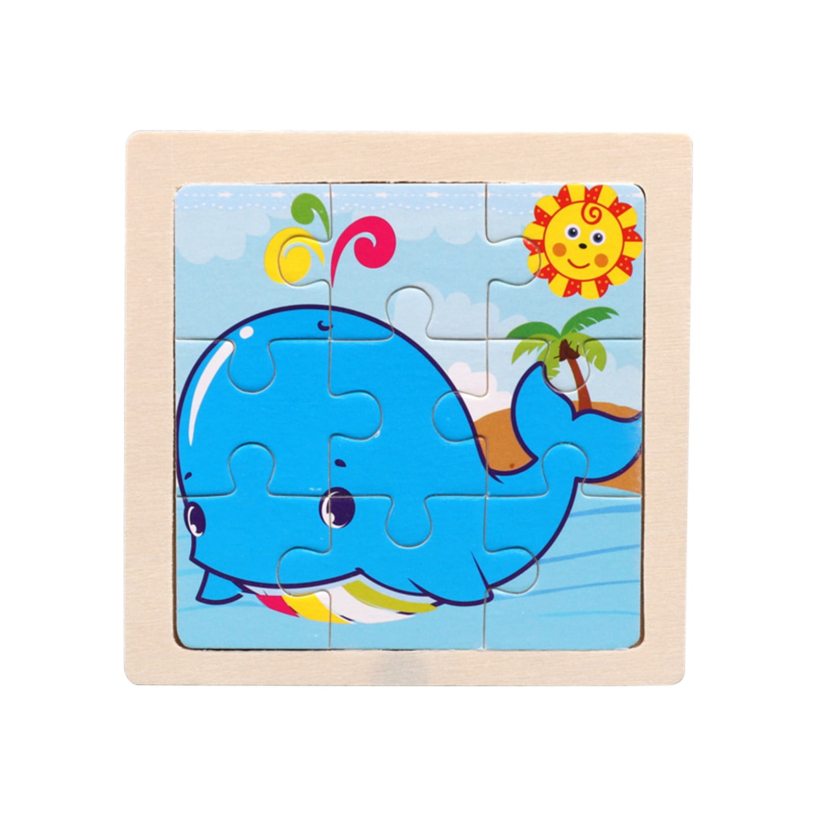 Wooden Puzzle Toys for Kids Aged 2-7, Cartoon Learning Puzzles for Boys ...