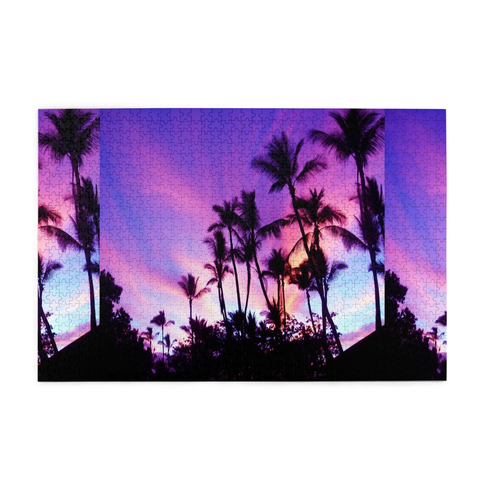 Wooden Puzzle Tropical Palm Tree 1000-Slice Puzzle for All Ages Gifts ...
