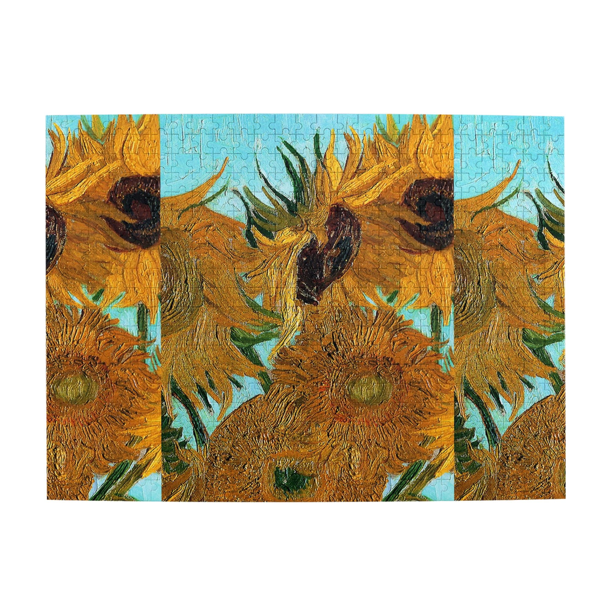 Wooden Puzzle Van-Gogh's Sunflowers 500-Slice Puzzle for All Ages Gifts ...