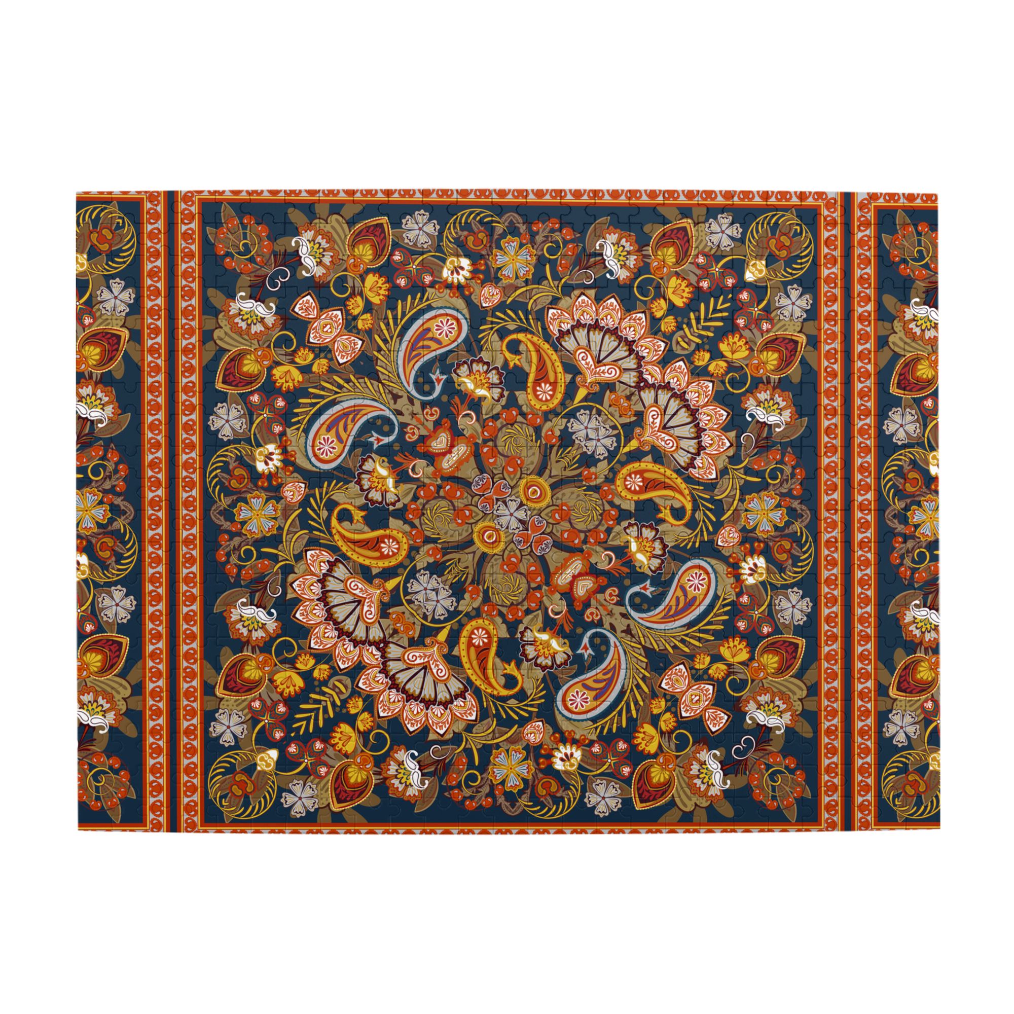 Wooden Puzzle Vector Ornament Paisley 500-Slice Puzzle for All Ages ...