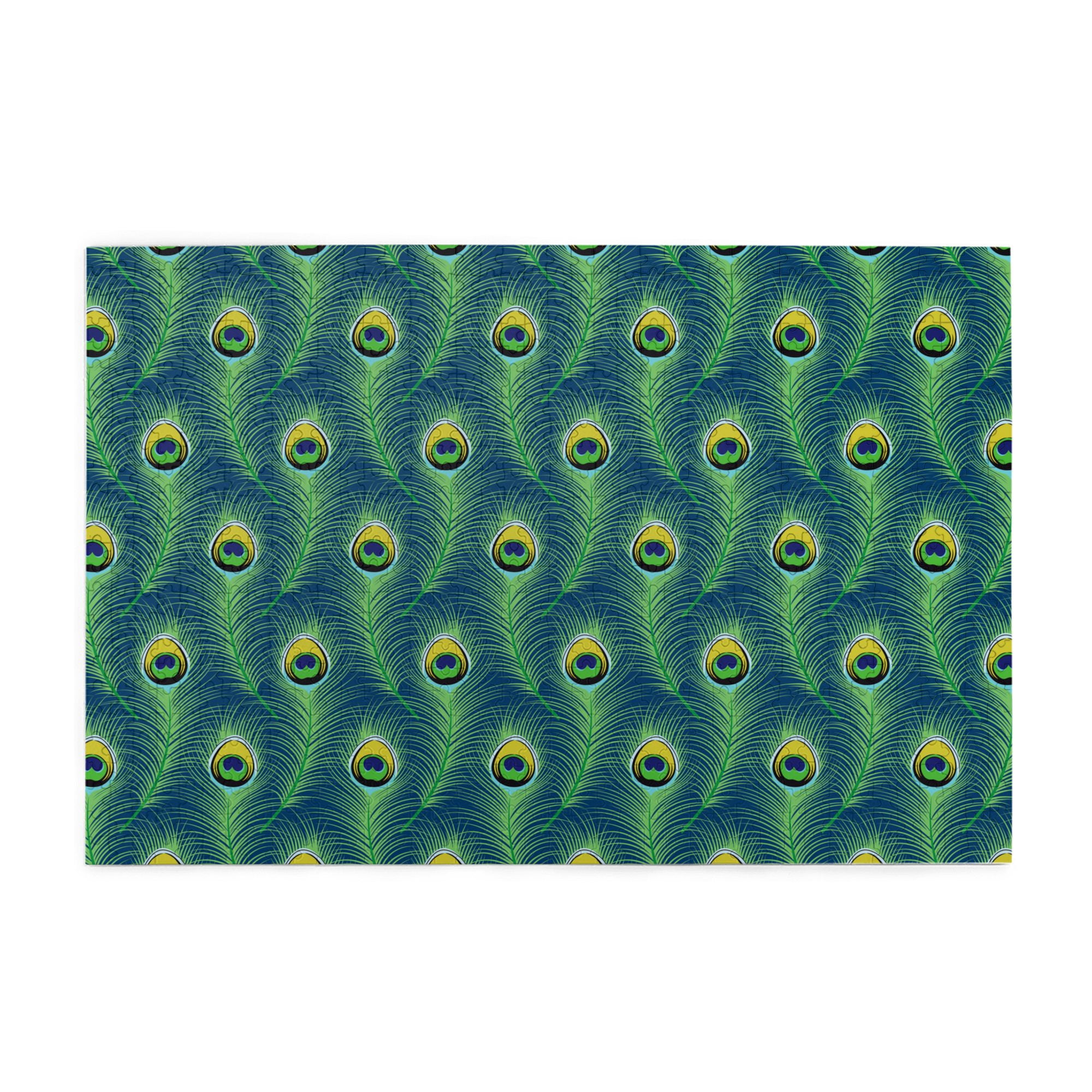 Wooden Puzzle Vintage Peacock Feather 1000-Slice Puzzle for All Ages ...