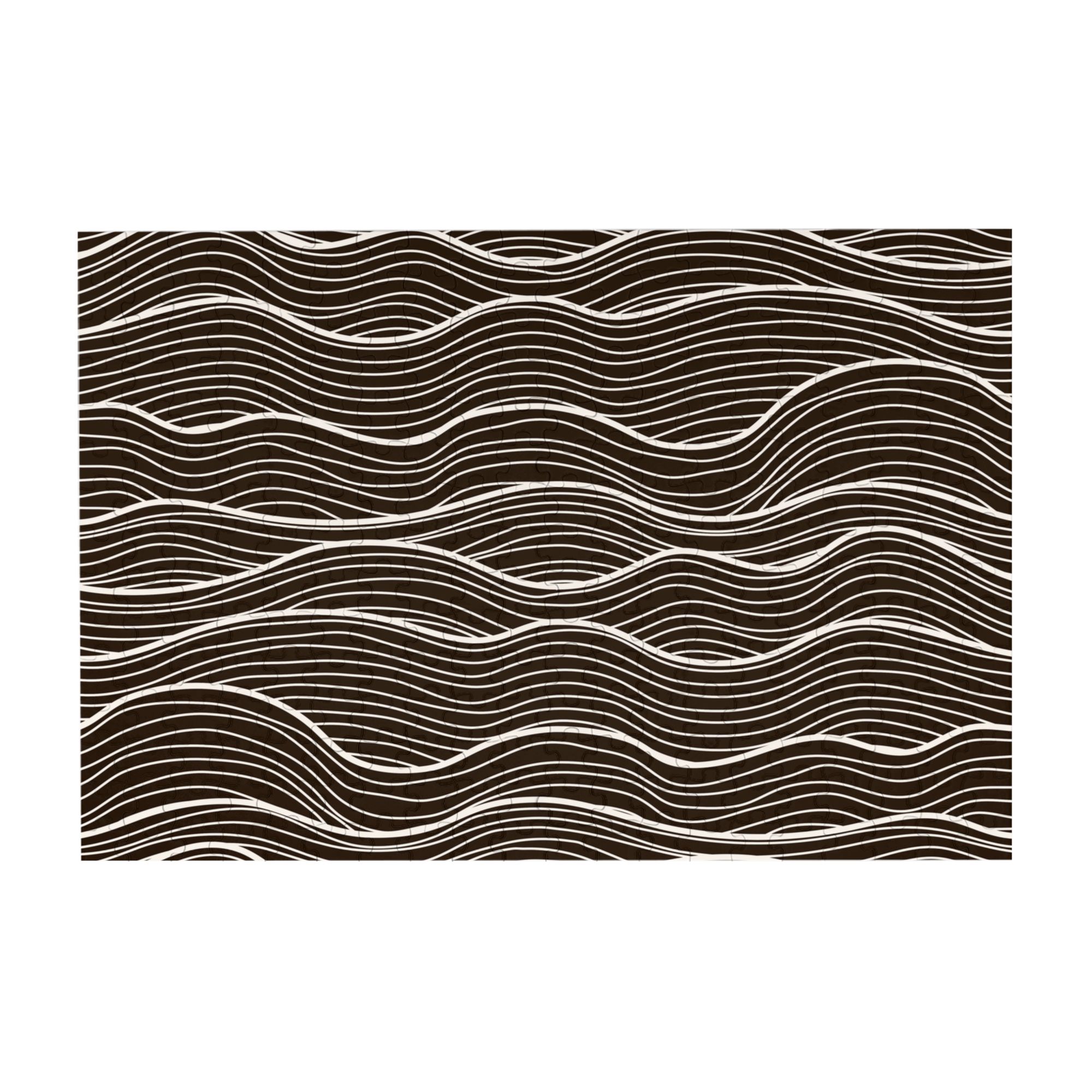Wooden Puzzle Wavy Stripes Background 300-Slice Puzzle for All Ages ...