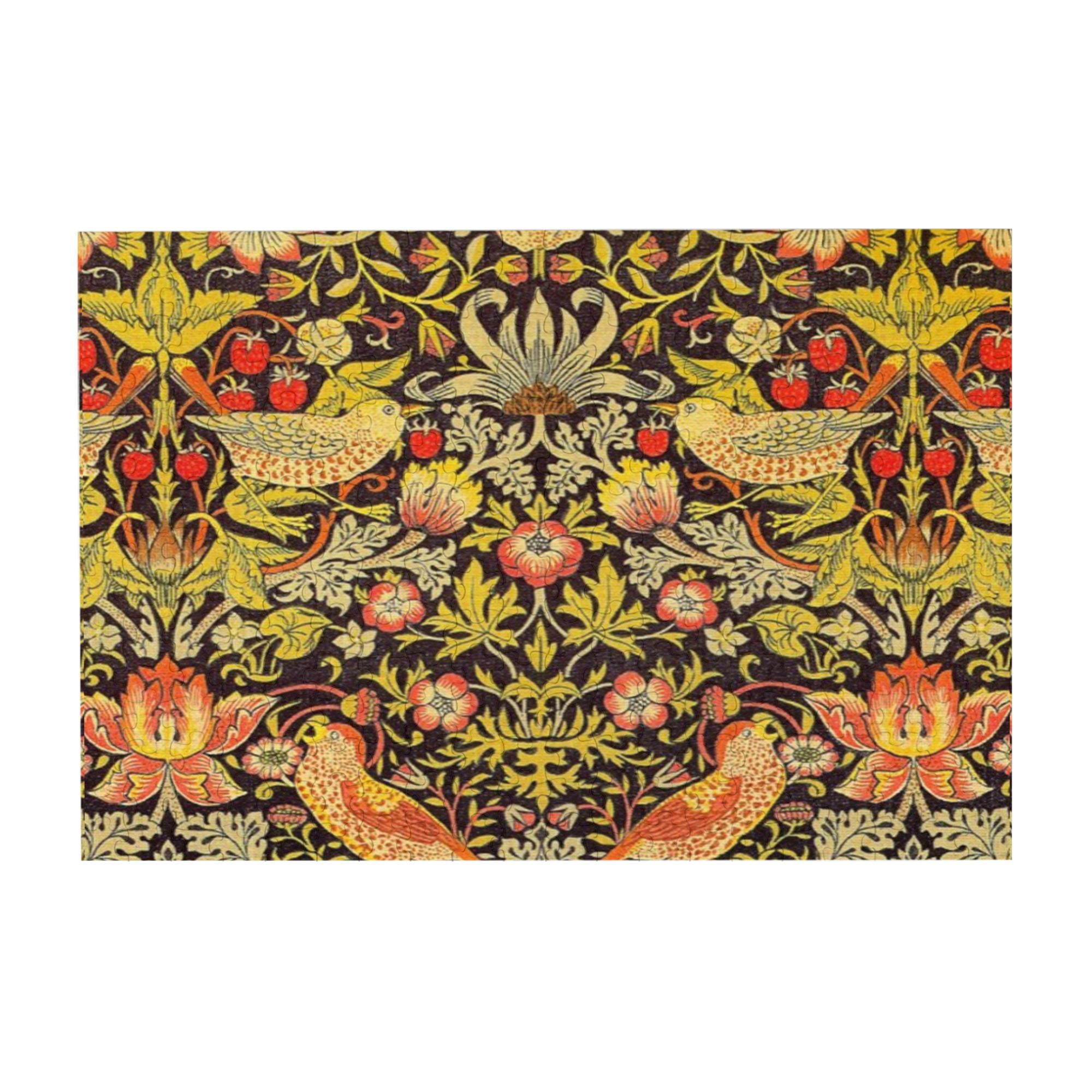 Wooden Puzzle William Morris Strawberry Thief Floral 300-Slice Puzzle ...