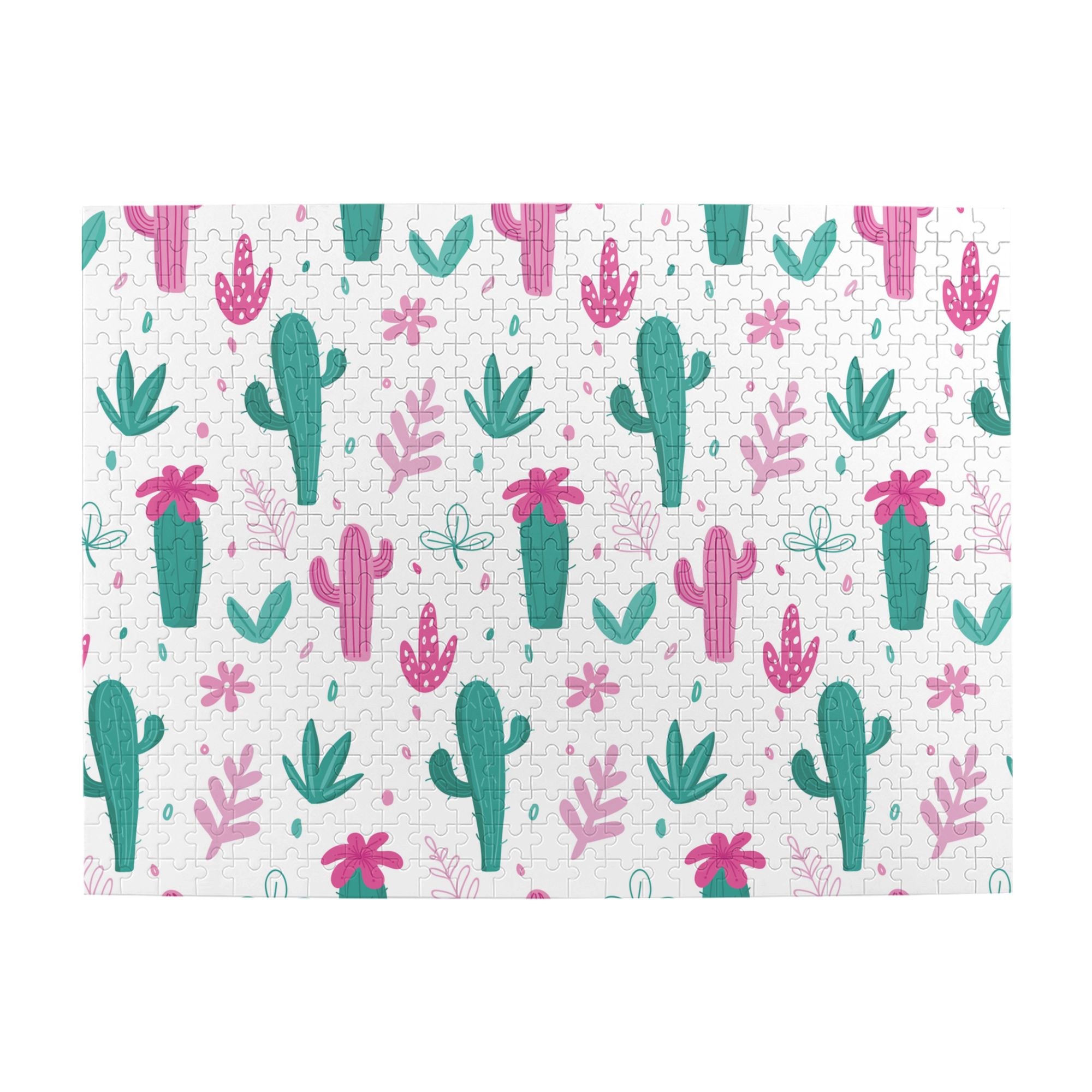 Wooden Puzzle cactus pattern 500-Slice Puzzle for All Ages Gifts ...