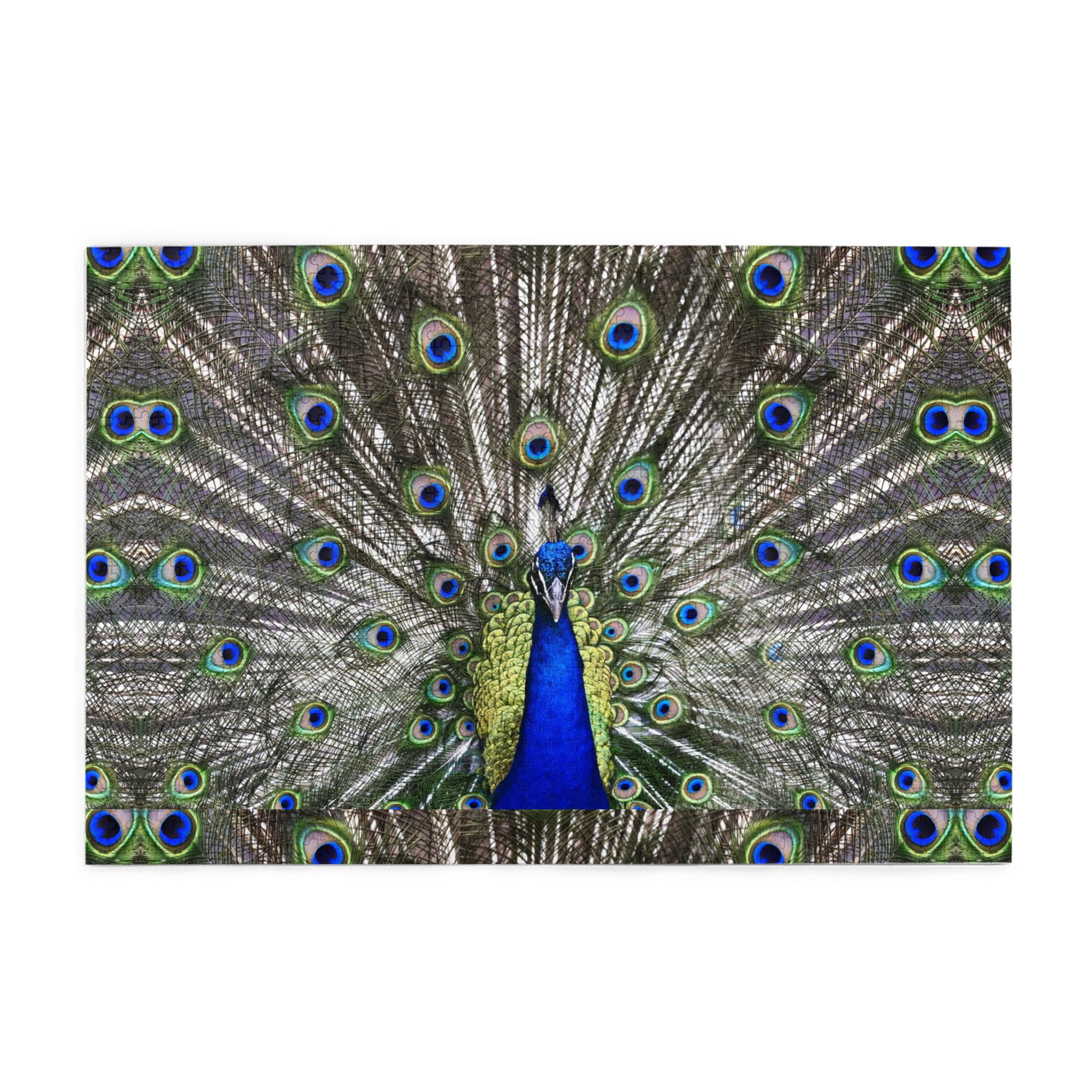 Wooden Puzzle cute pandas peacock and feather 1000-Slice Puzzle for All ...