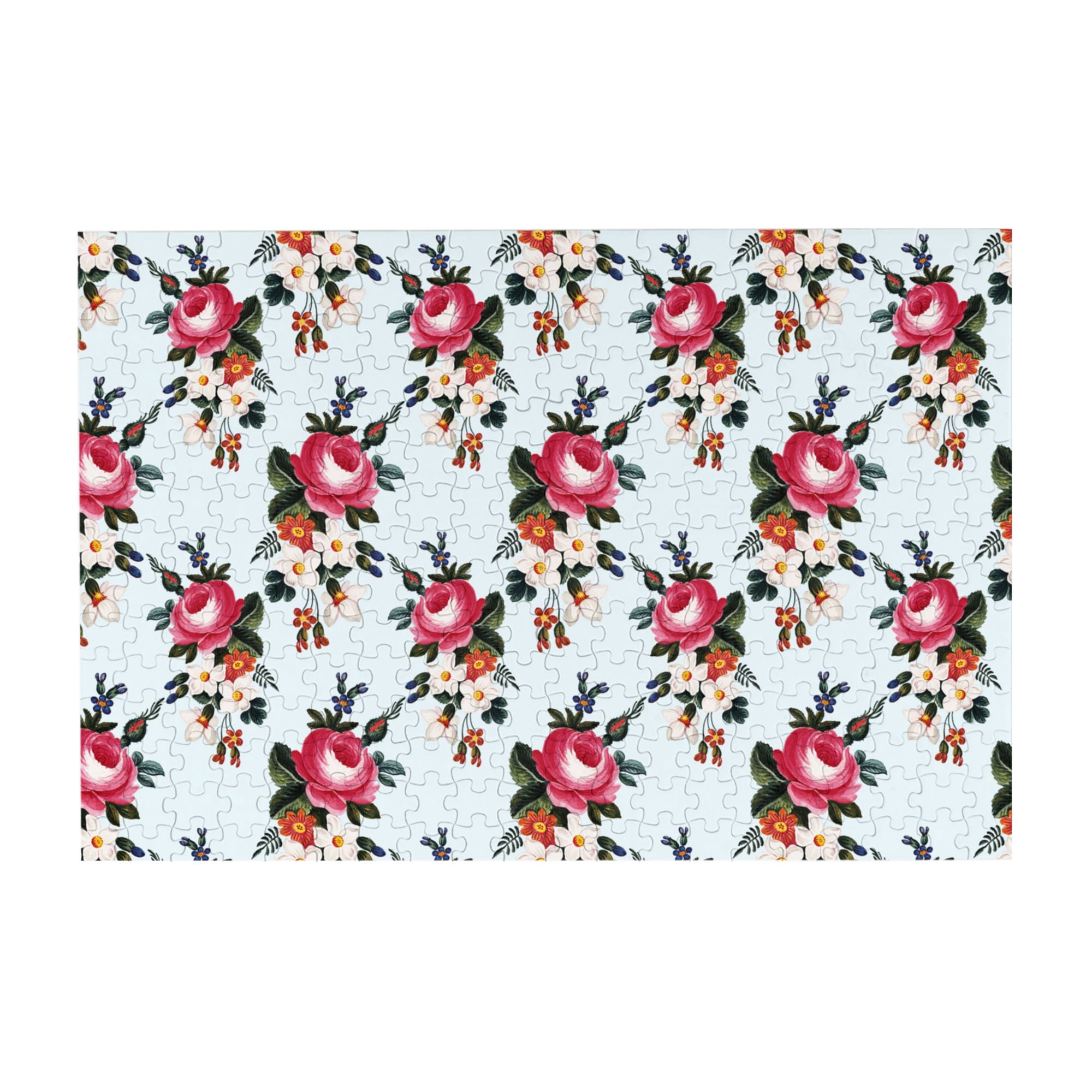 Wooden Puzzle flowers wallpaper watercolor 300-Slice Puzzle for All ...