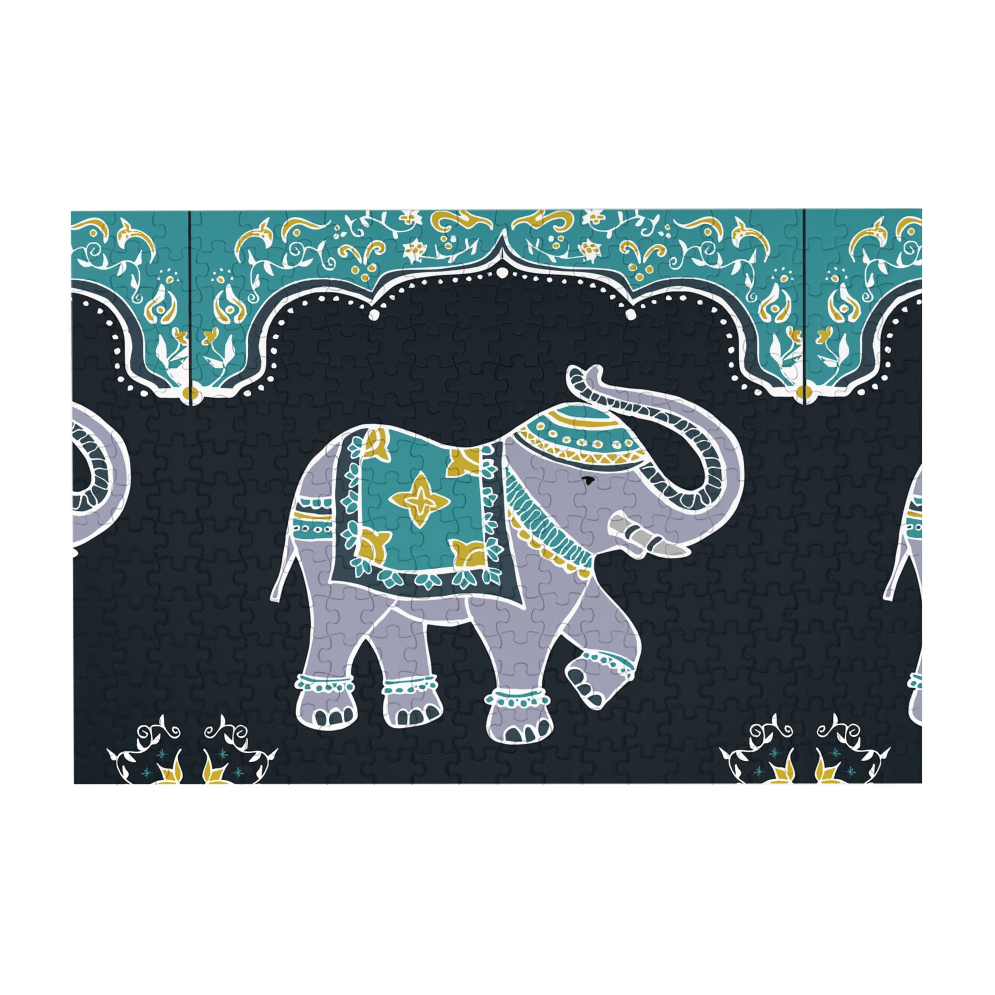 Wooden Puzzle indian elephant 300-Slice Puzzle for All Ages Gifts ...