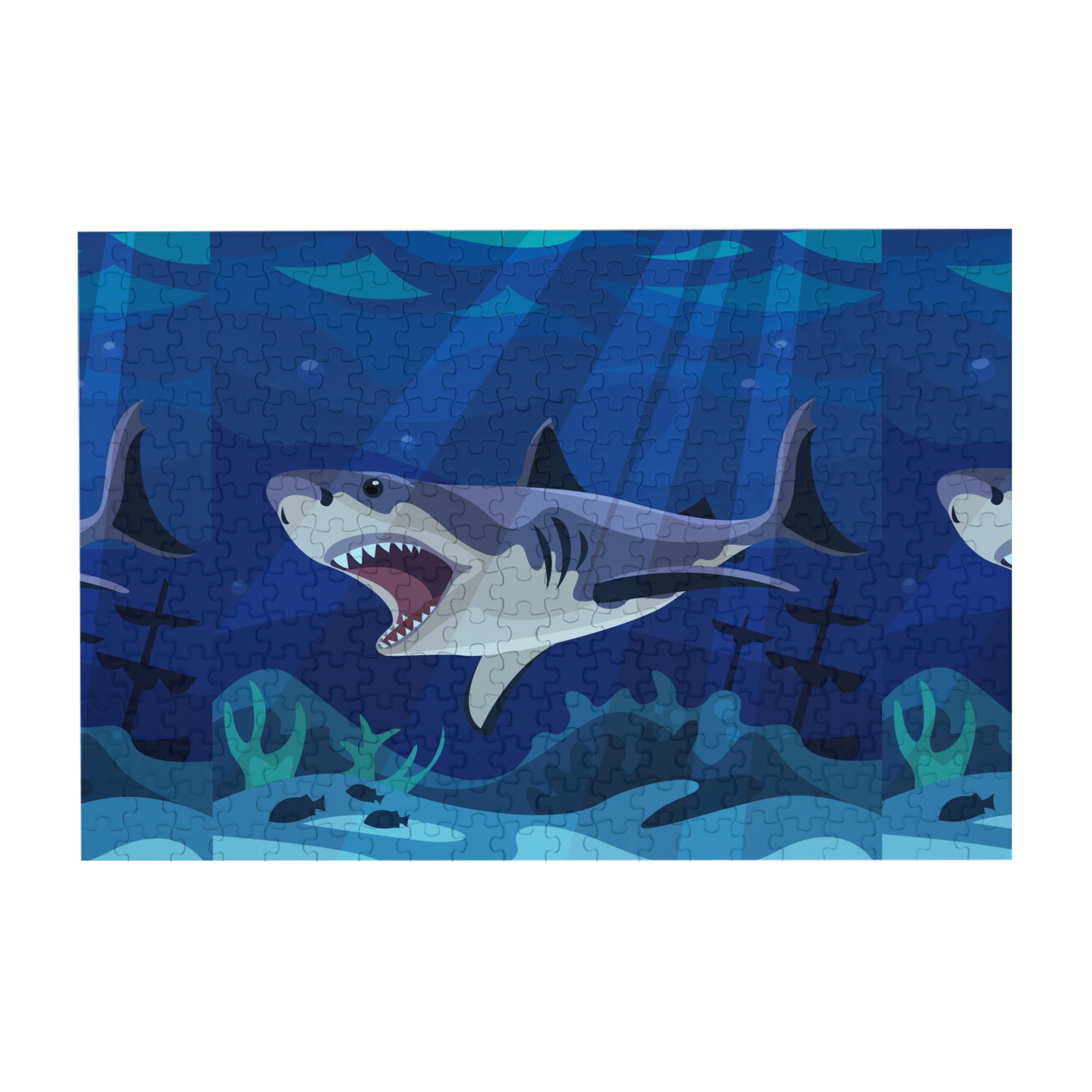 Wooden Puzzle shark 300-Slice Puzzle for All Ages Gifts - Walmart.com