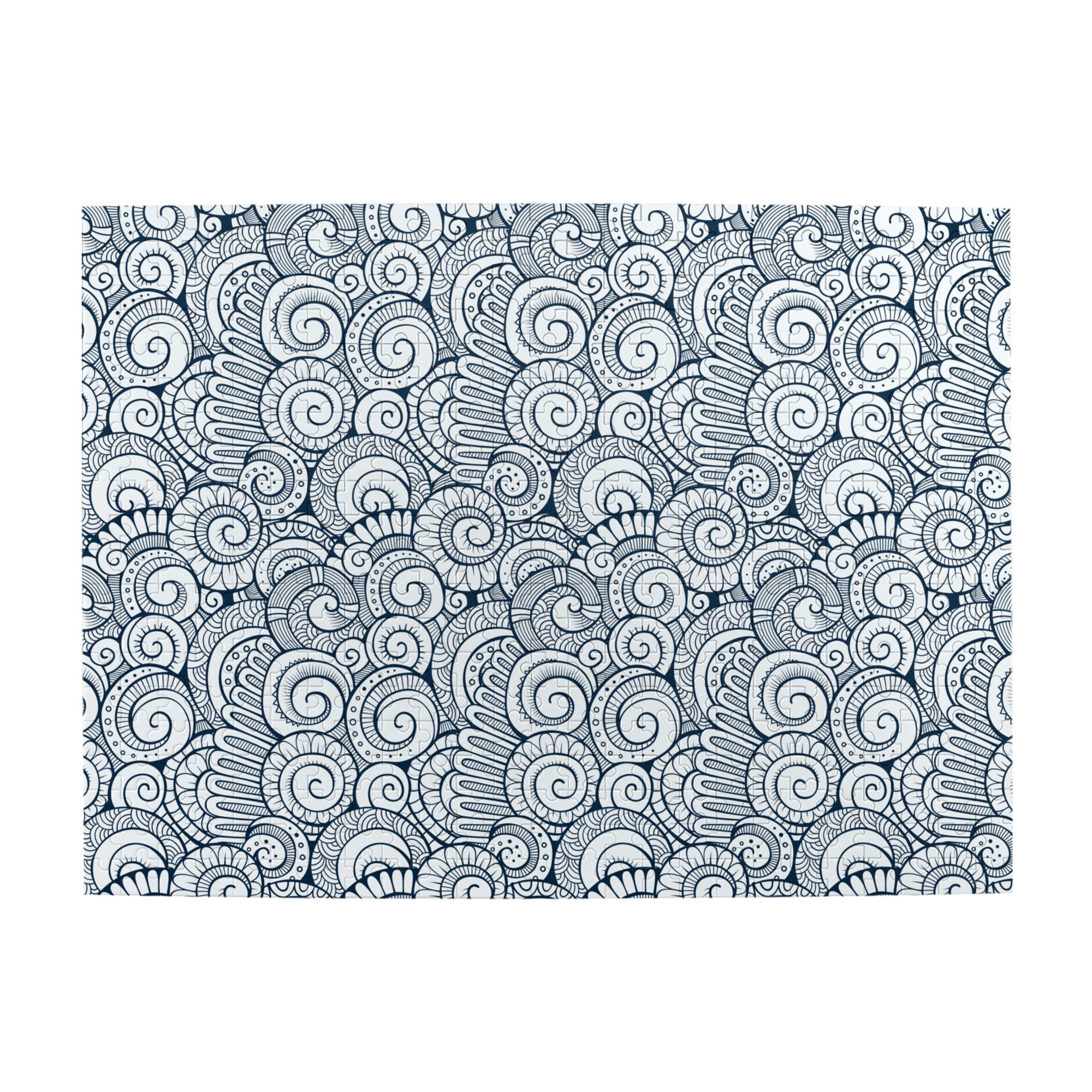 Wooden Puzzle spirals pat seamless 500-Slice Puzzle for All Ages Gifts ...