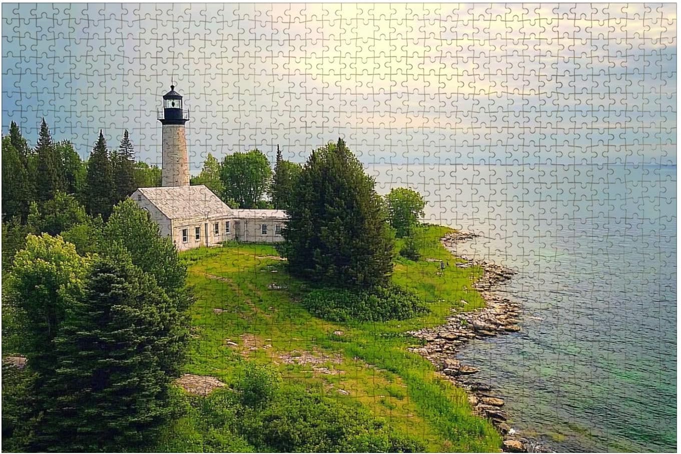 Wooden Puzzles Cana Island Lighthouse Lake Michigan Door County ...