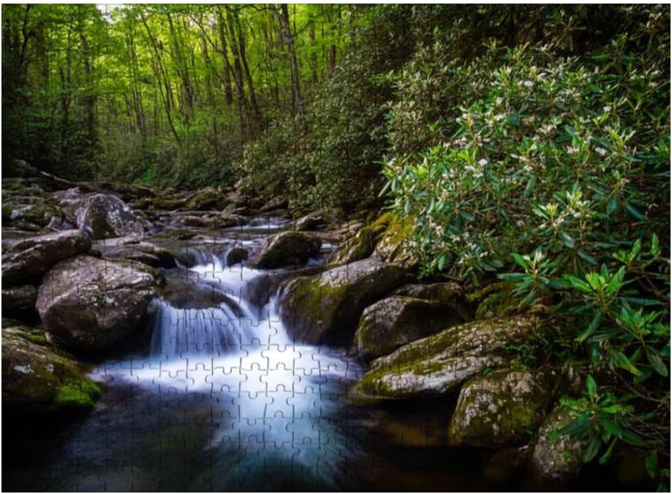 Wooden Puzzles Cascades Roaring Fork Great Smoky Mountains National ...