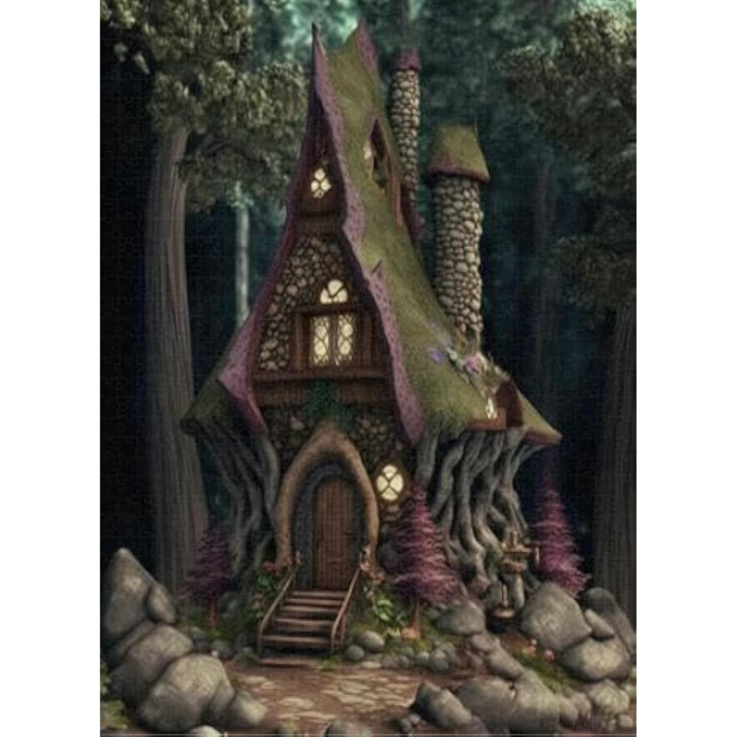 Wooden Puzzles Fairy Tale Castle Town Cartoon Difficult Challenging ...