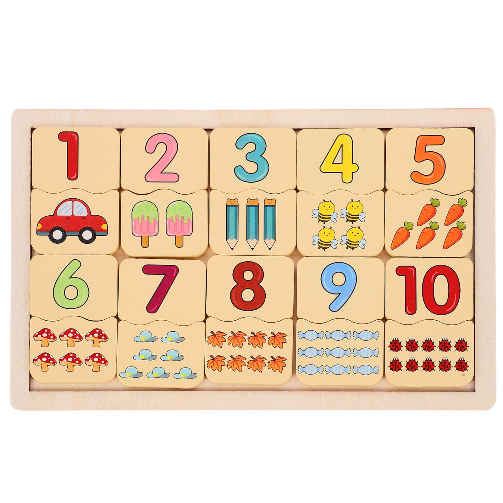Wooden Puzzles For Toddlers, Wooden Pairing Puzzle Board Toys ...
