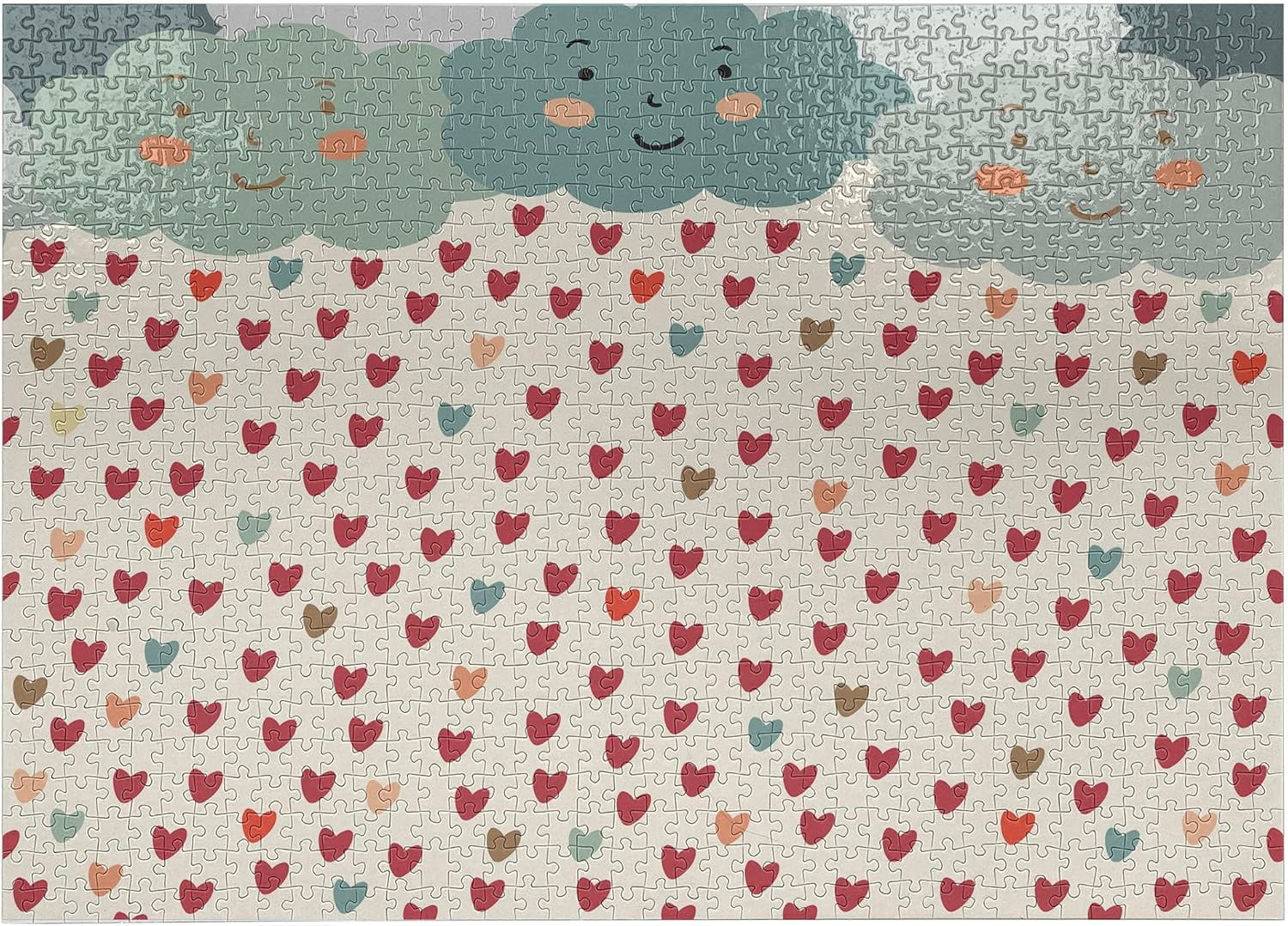 Wooden Puzzles Joyful Autumn Season Theme Cartoon Umbrella in Rainbow ...