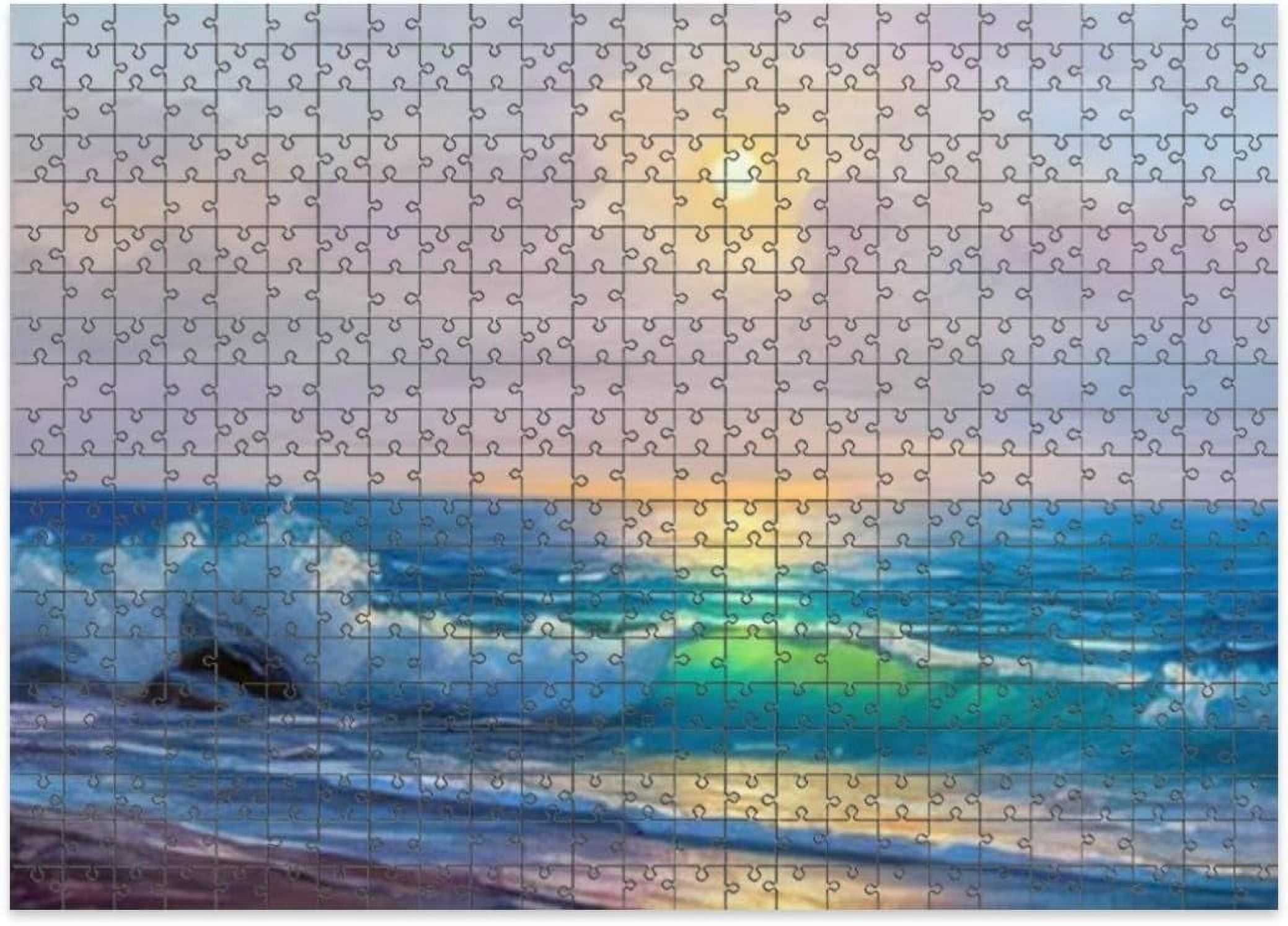 Wooden Puzzles Letter Area Design Oil Paintings Rural Landscape Old ...