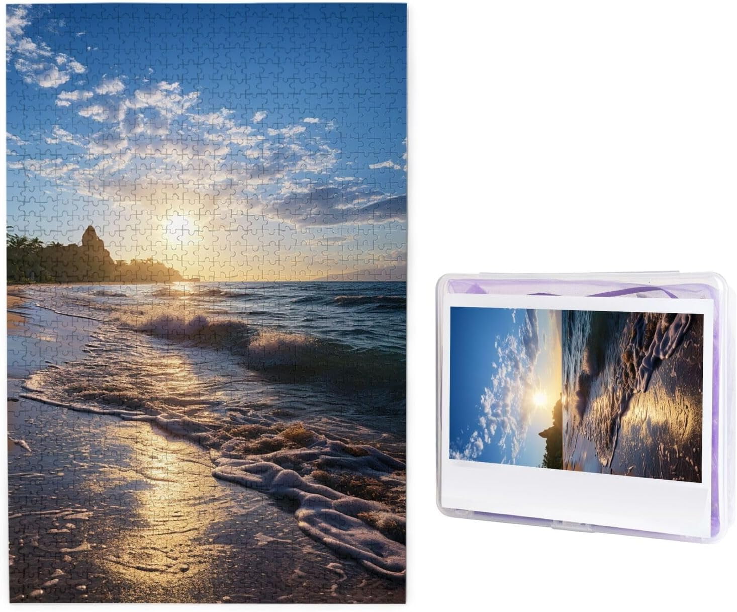 Wooden Puzzles Nights Beach View Wooden Puzzles Personalized Custom ...