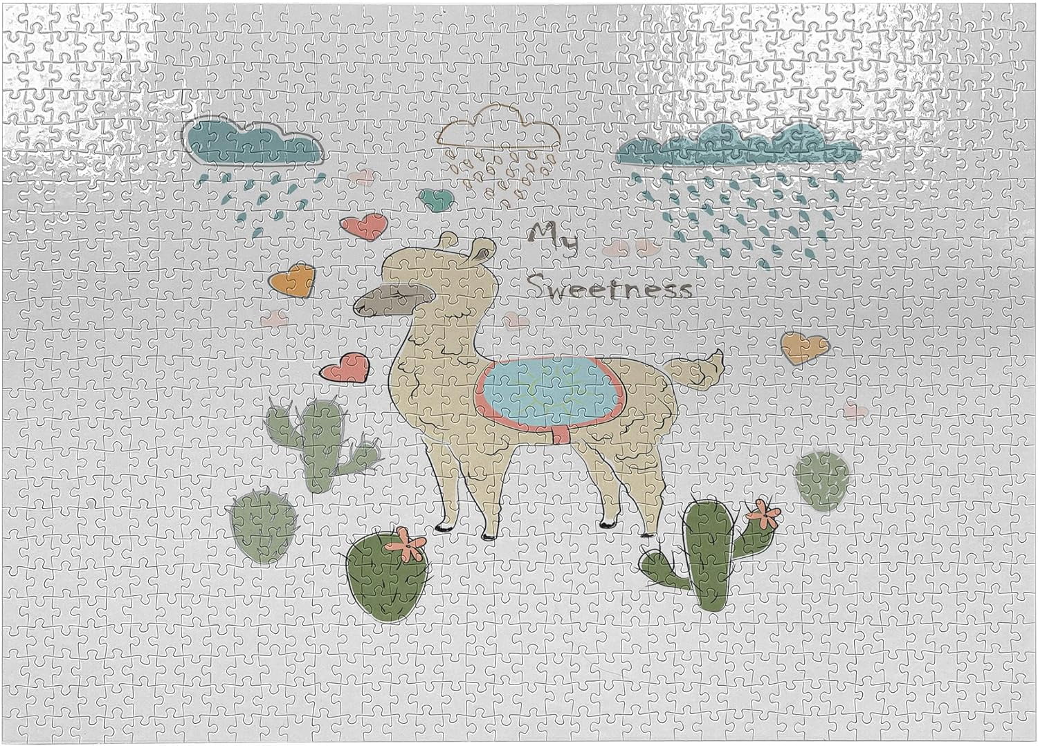 Wooden Puzzles Theme Joyful Weather and Sky Concept Such as Rainbows ...