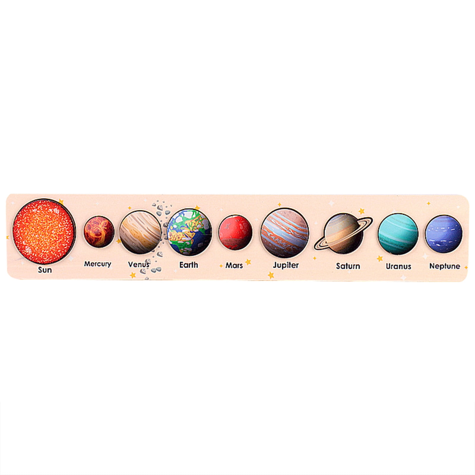 Wooden Puzzles For Toddlers Space Puzzle For Solar System Educational ...