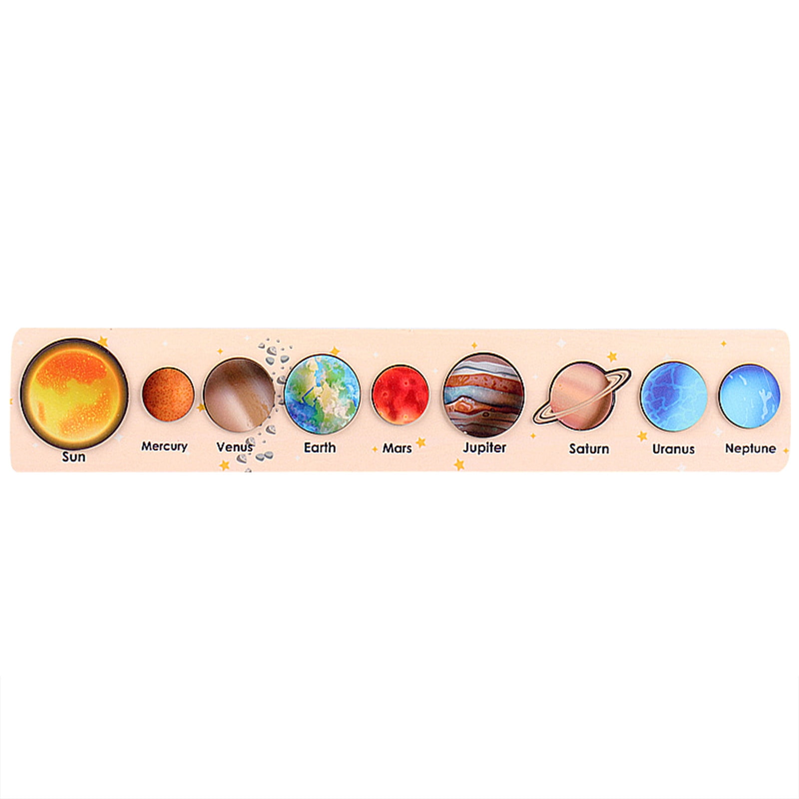 Wooden Puzzles For Toddlers Space Puzzle For Solar System Educational ...