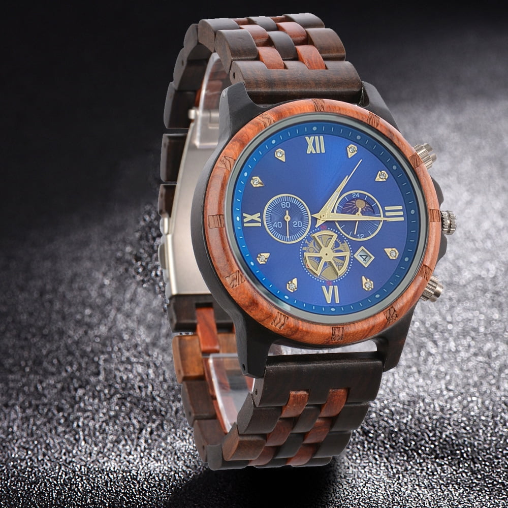 Wooden Quartz Watch - Handcrafted with Natural Wood, Designed ...