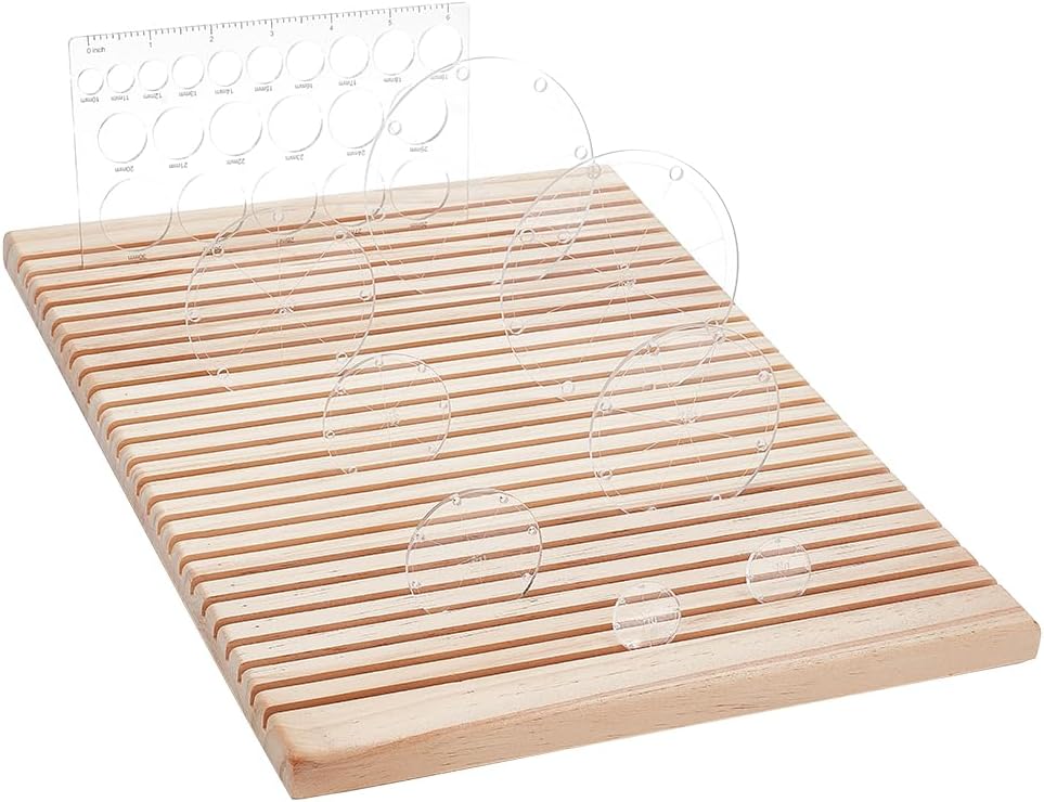 Wooden Quilting Ruler Storage Rack Ruler Template Organizer Holder Wood ...