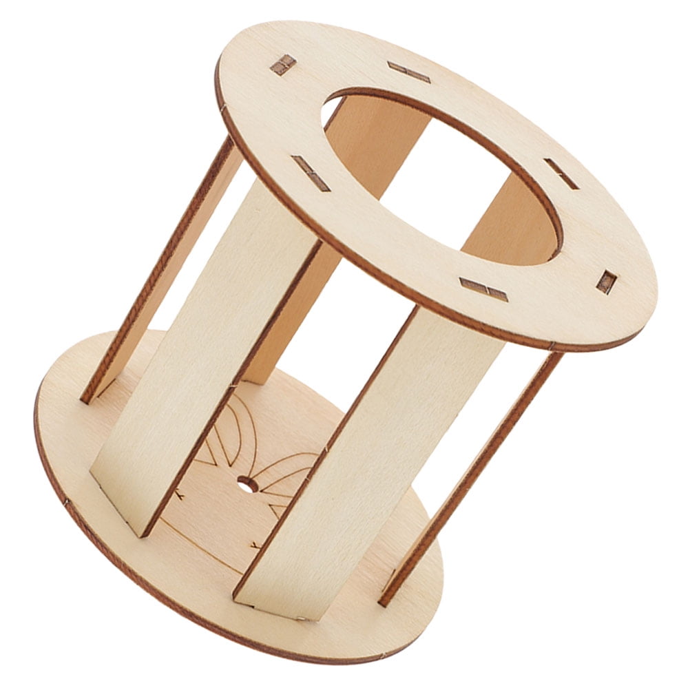 ADDHAT Hay Feeder Wooden 1Pcs 3.93X3.93X3.54in - Walmart.com